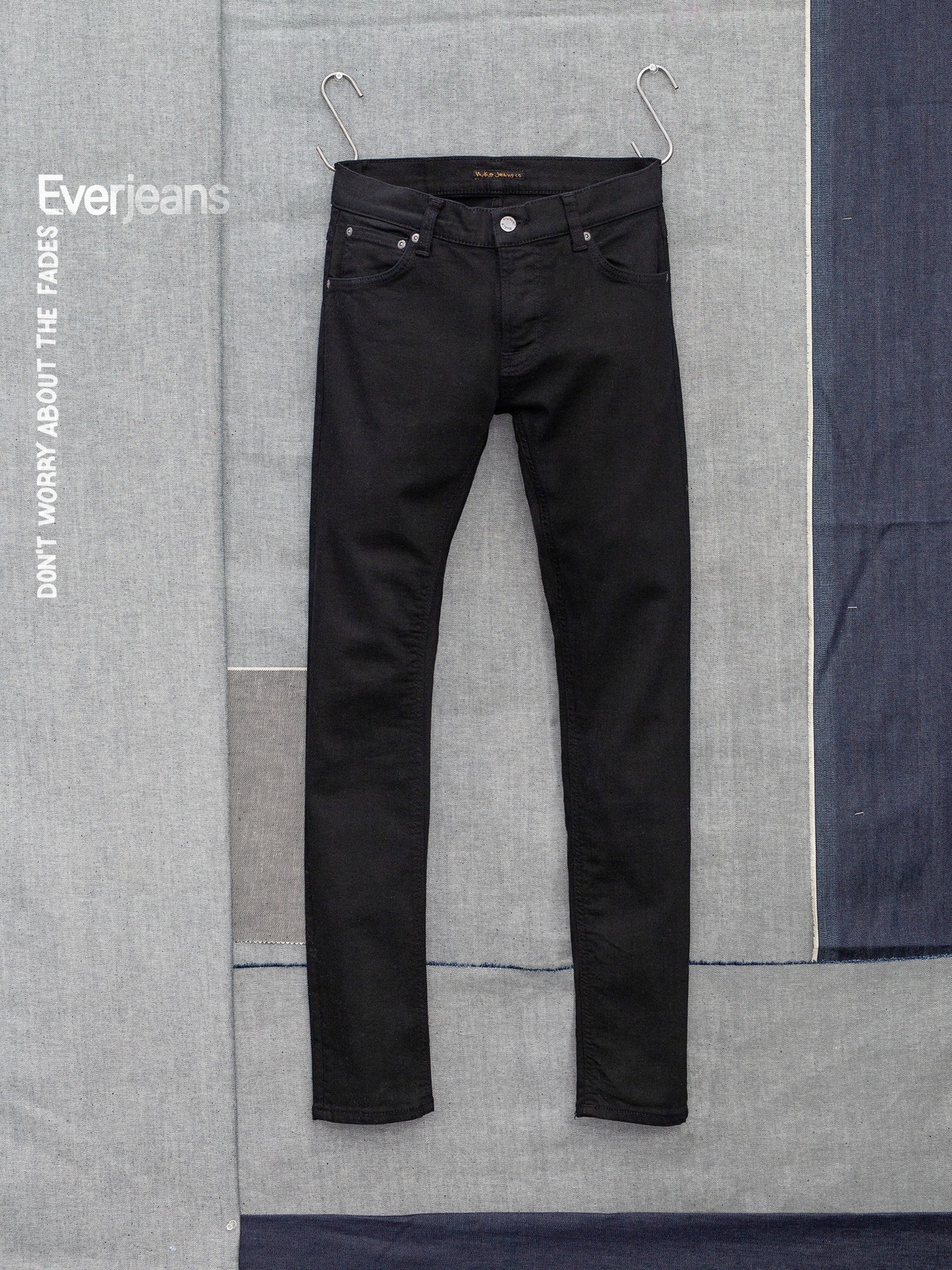 Tight Terry Black Blizzard tight fit jeans | Nudie Jeans