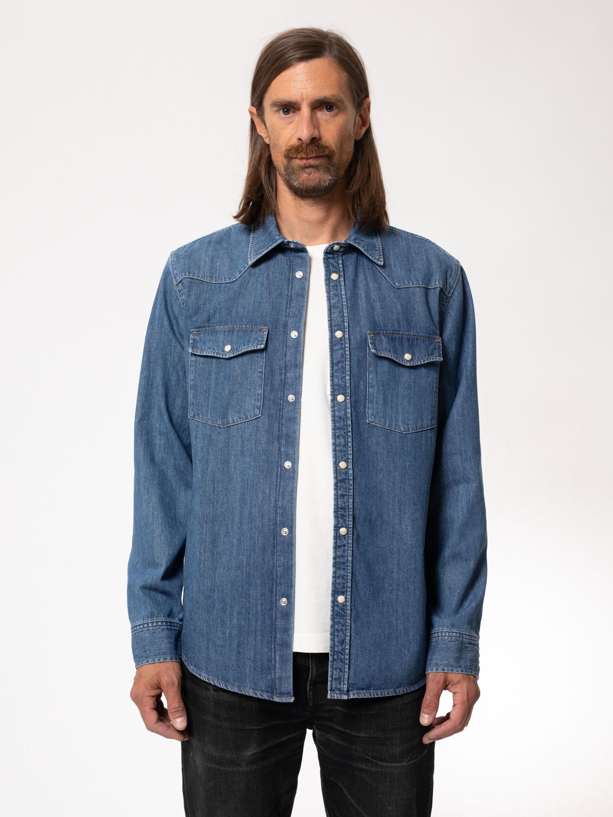 George Flannel Shirt Blue