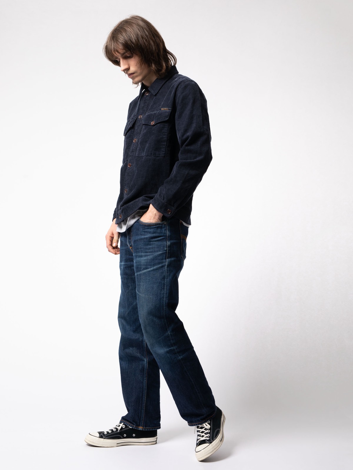 Glenn Padded Shirt Navy