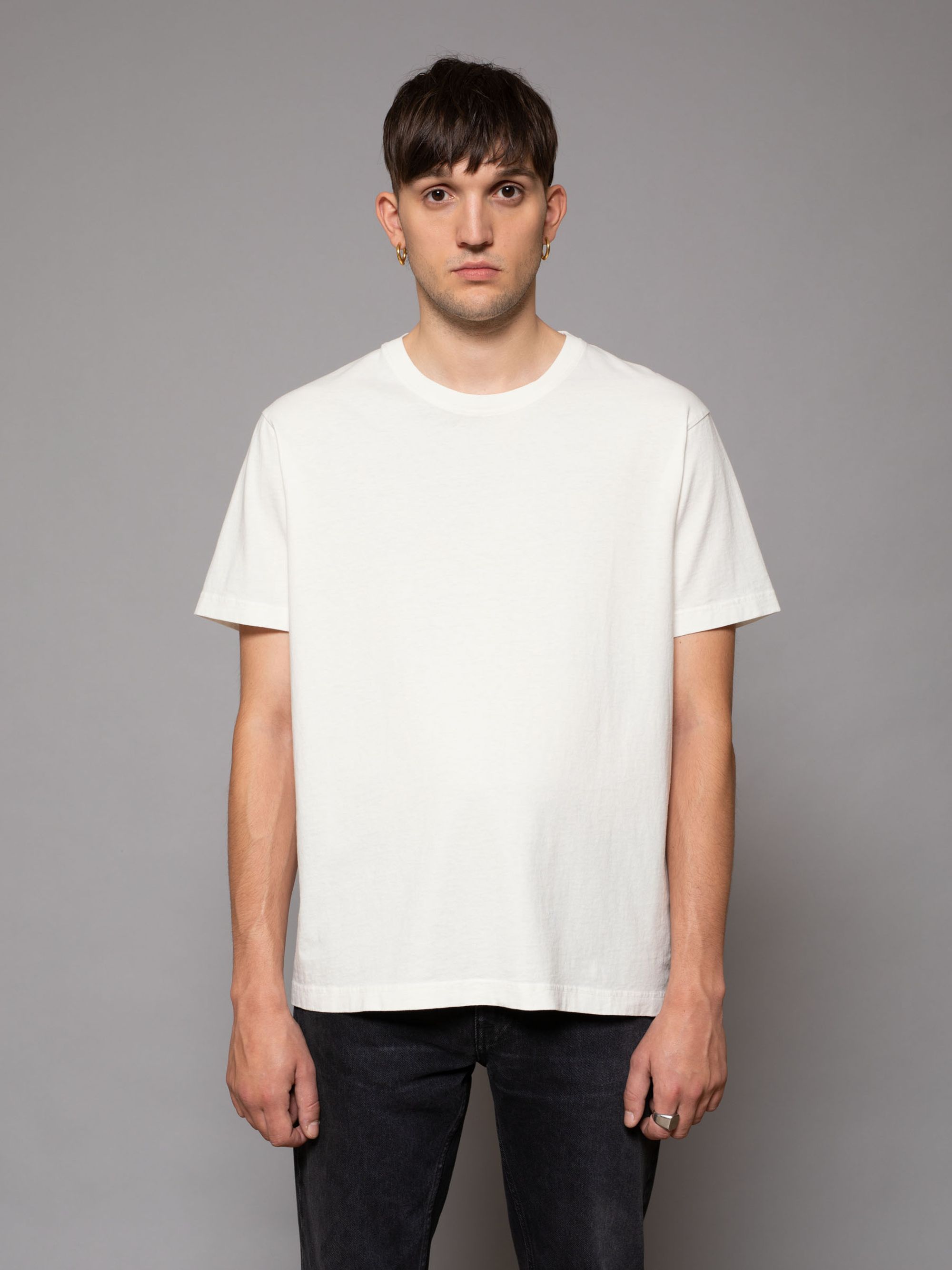 Roy Heavy Slub T-Shirt Ecru