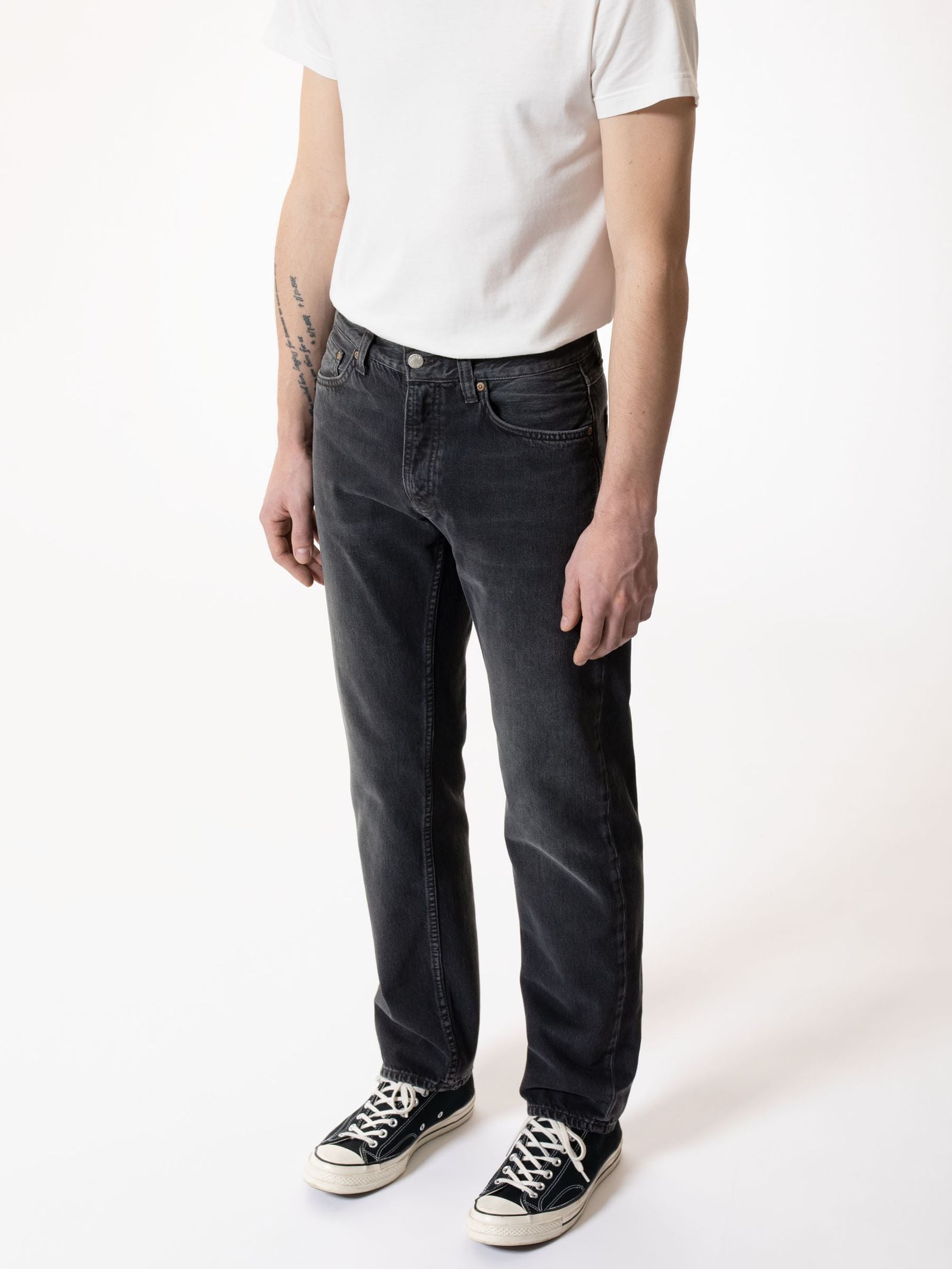 Rad Rufus Vintage Black regular straight jeans | Nudie Jeans