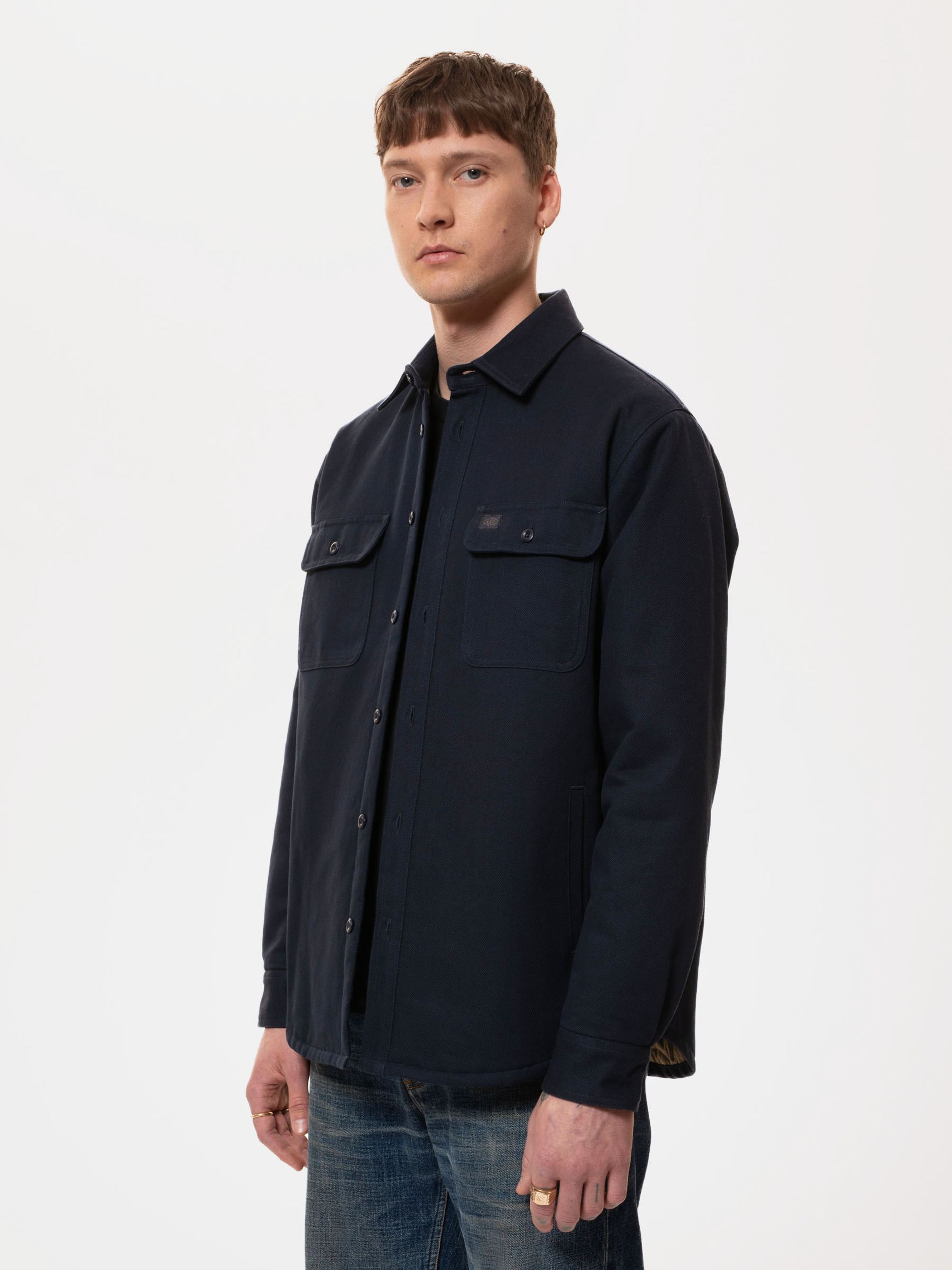 Glenn Padded Shirt Navy