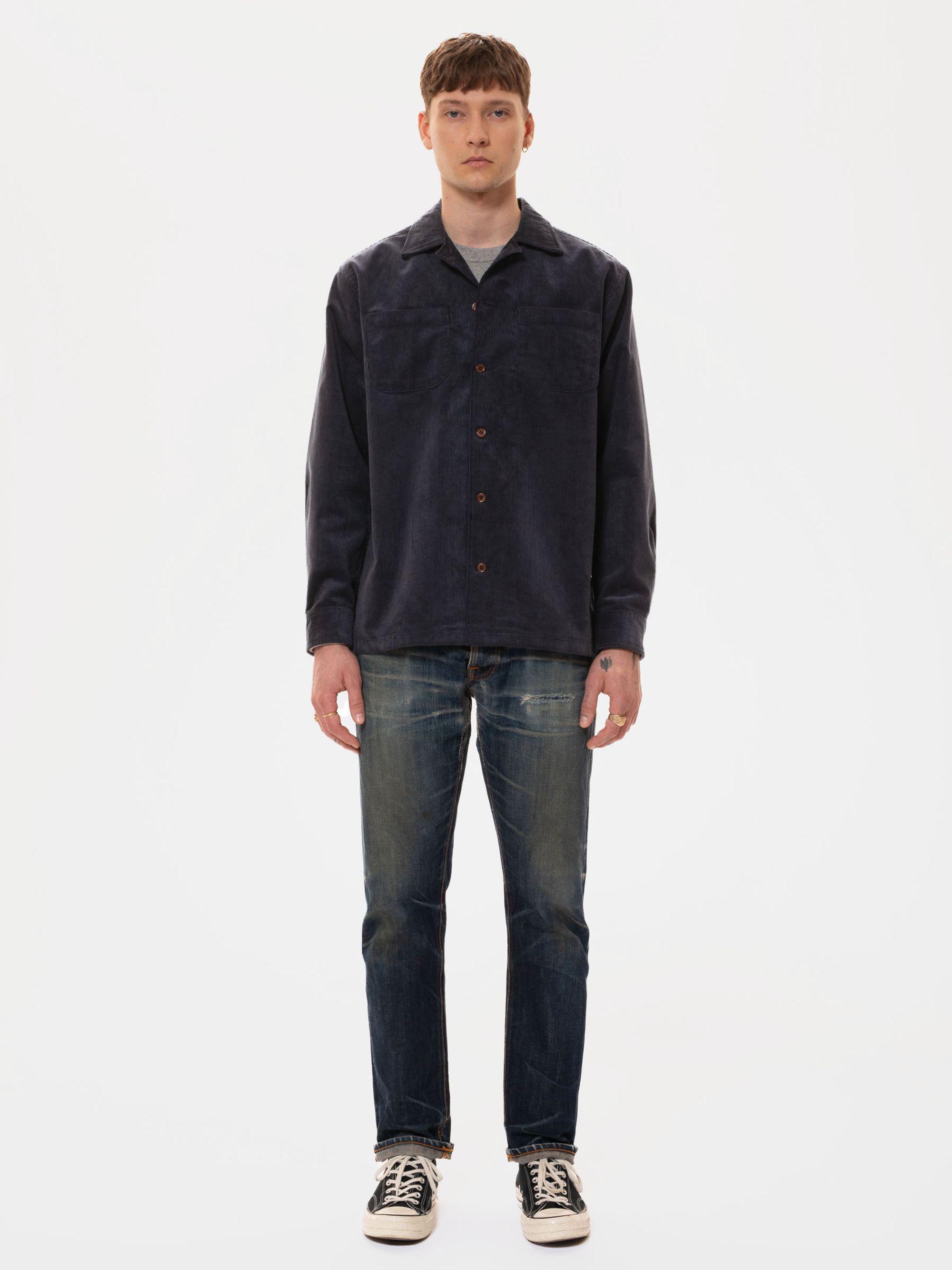 Glenn Padded Shirt Navy