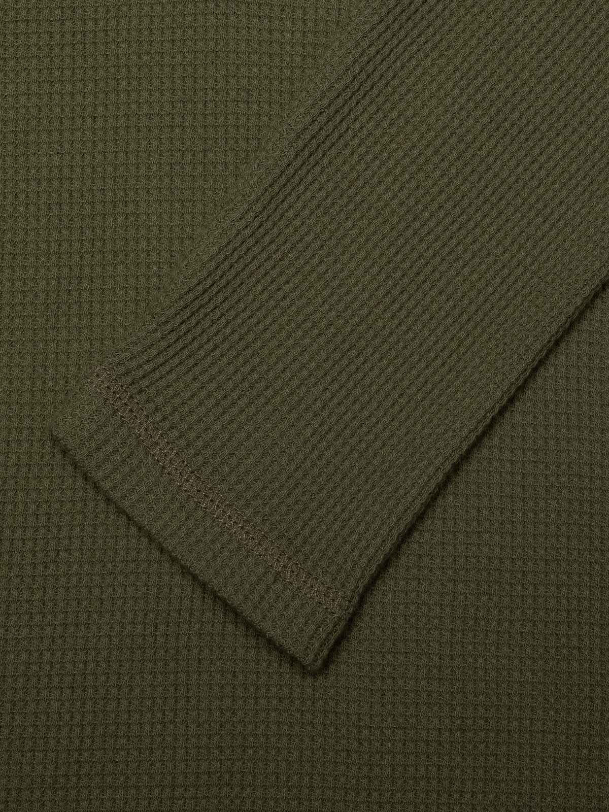 Mira Henley Waffle Olive | Nudie Jeans | Create Tomorrow's Vintage