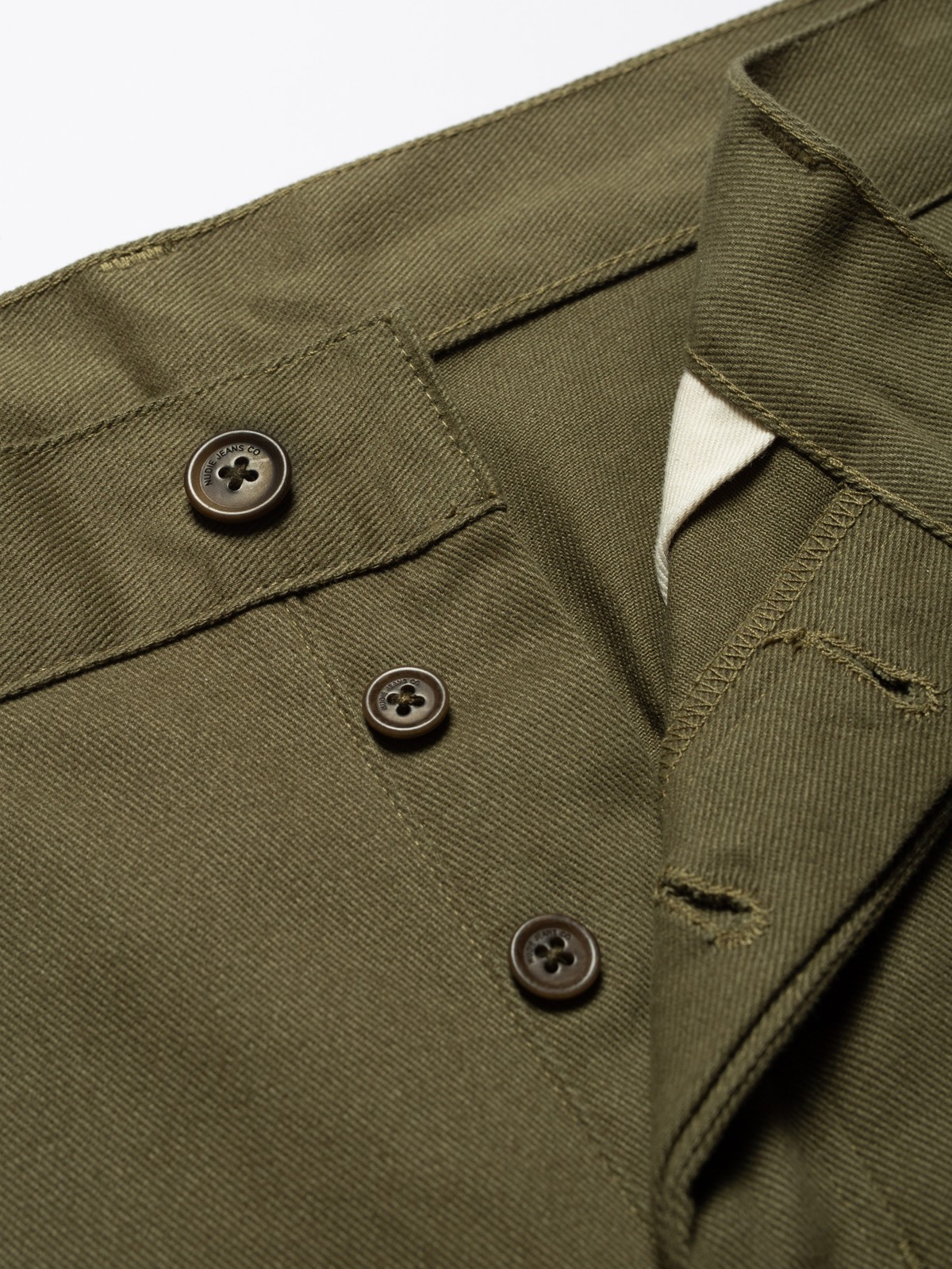 Tuff Tony Pants Green loose fit wide-leg pants | Nudie Jeans