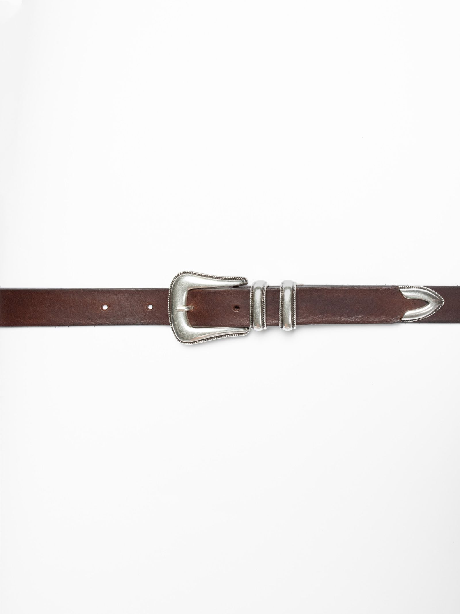 Western Silver Belt Dark Brown | Nudie Jeans | Create Tomorrow's Vintage