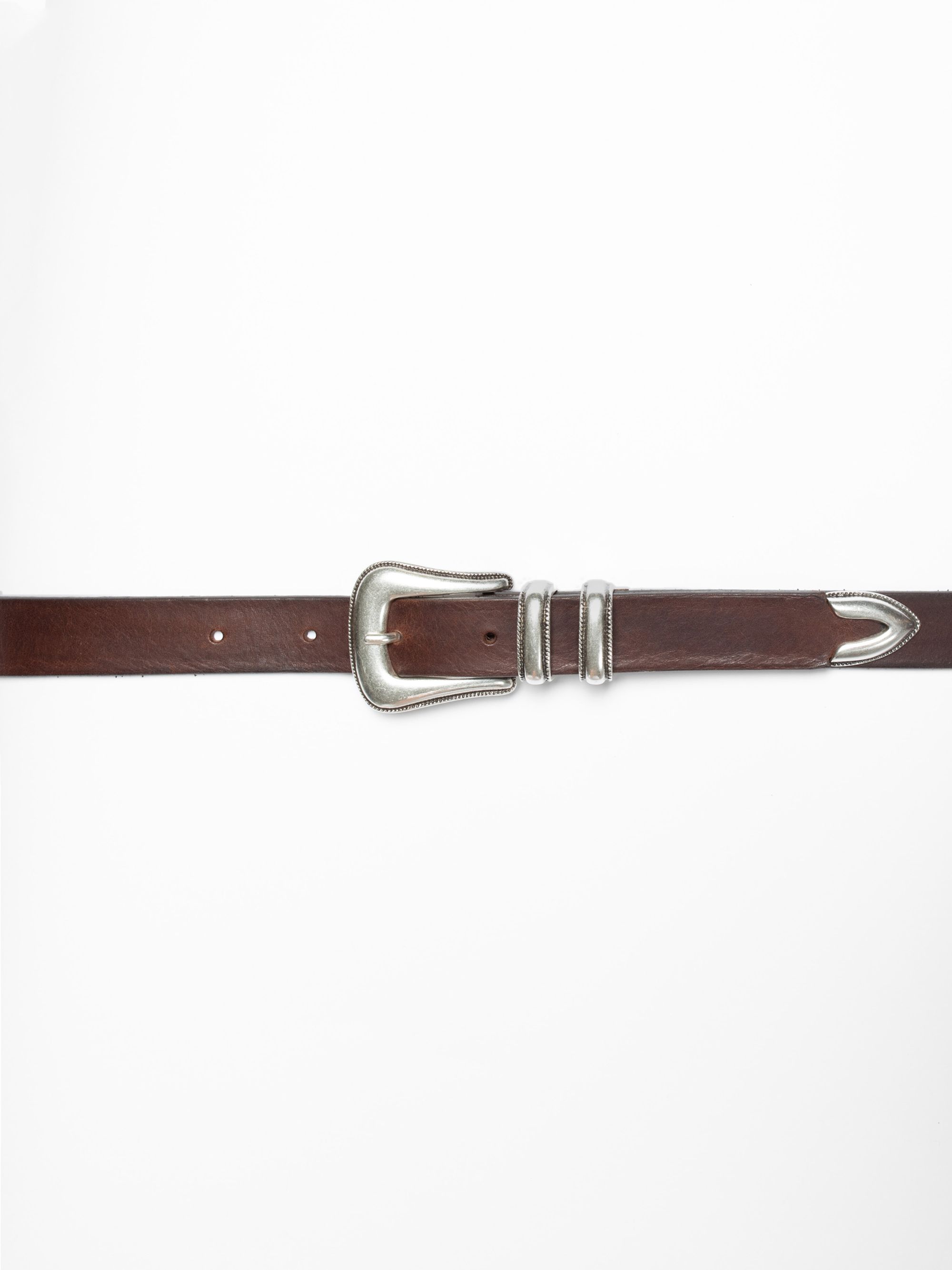 Western Silver Belt Dark Brown