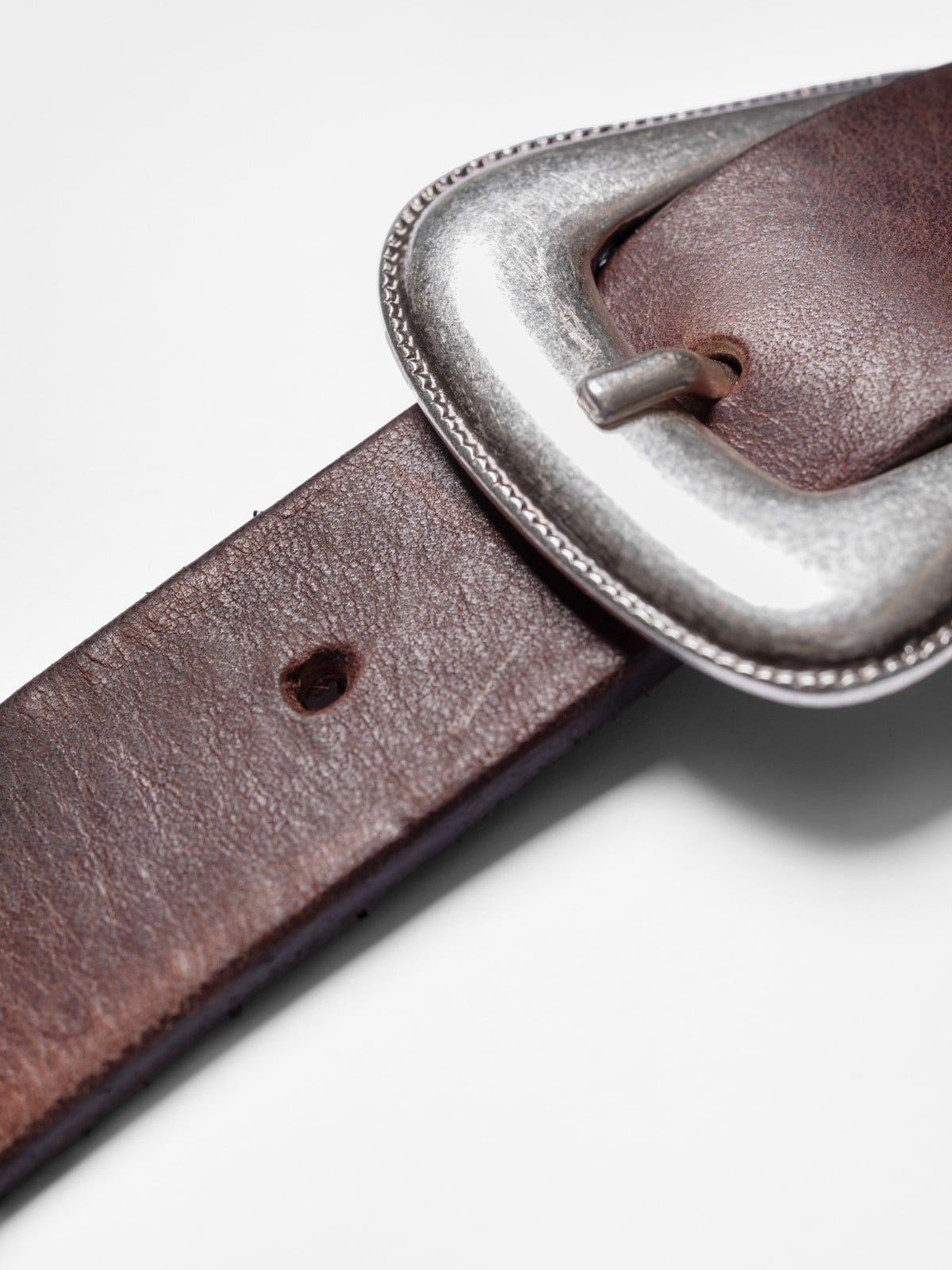 Western Silver Belt Dark Brown | Nudie Jeans | Create Tomorrow's Vintage