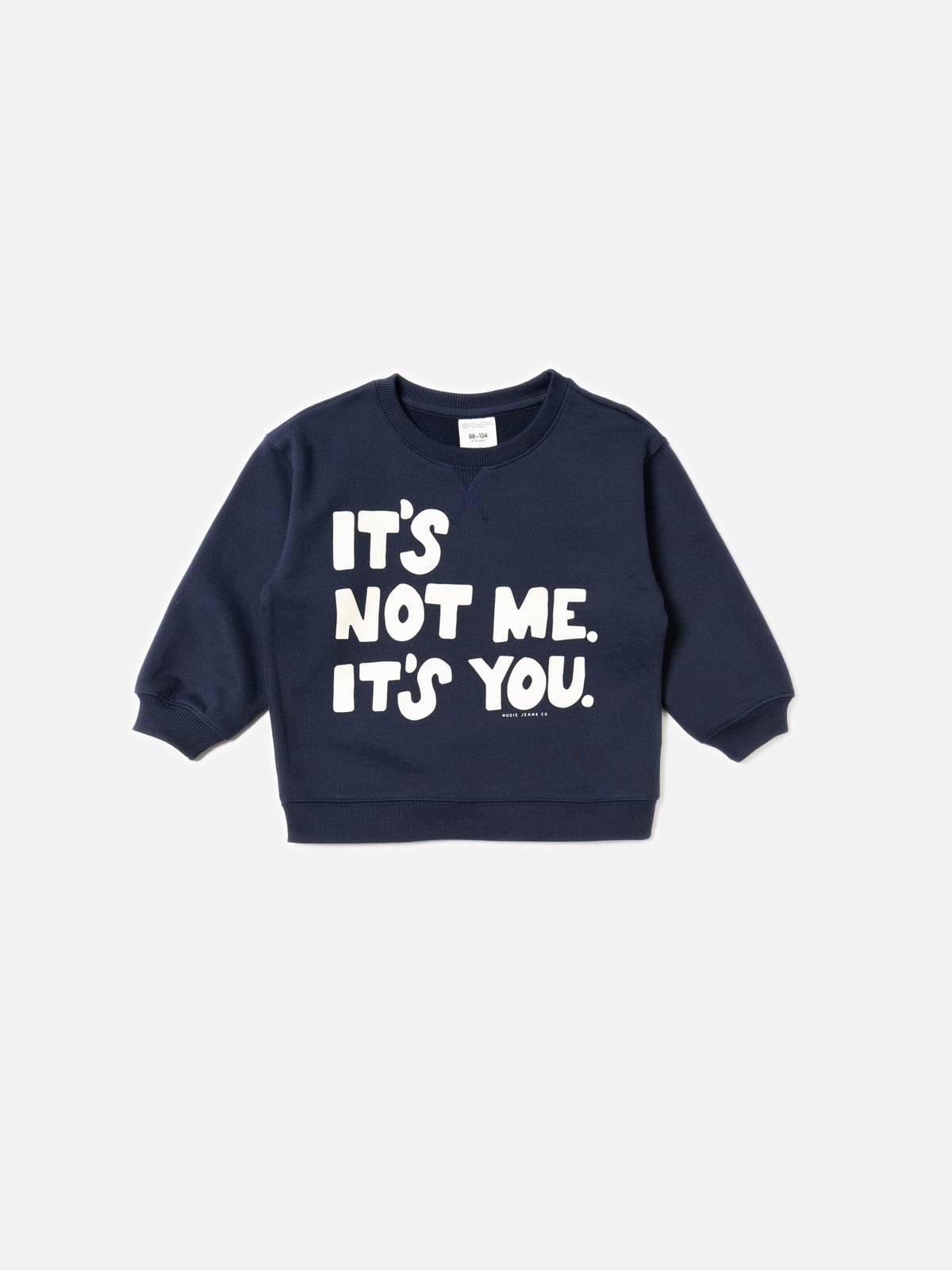 Silly Sweat It Is Not Me Deep Blue sweatshirt | Nudie Jeans