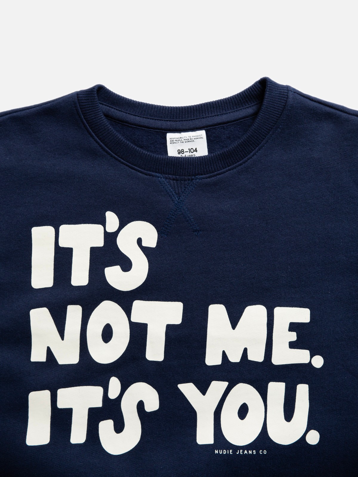 Silly Sweat It Is Not Me Deep Blue | Nudie Jeans | Create Tomorrow's ...