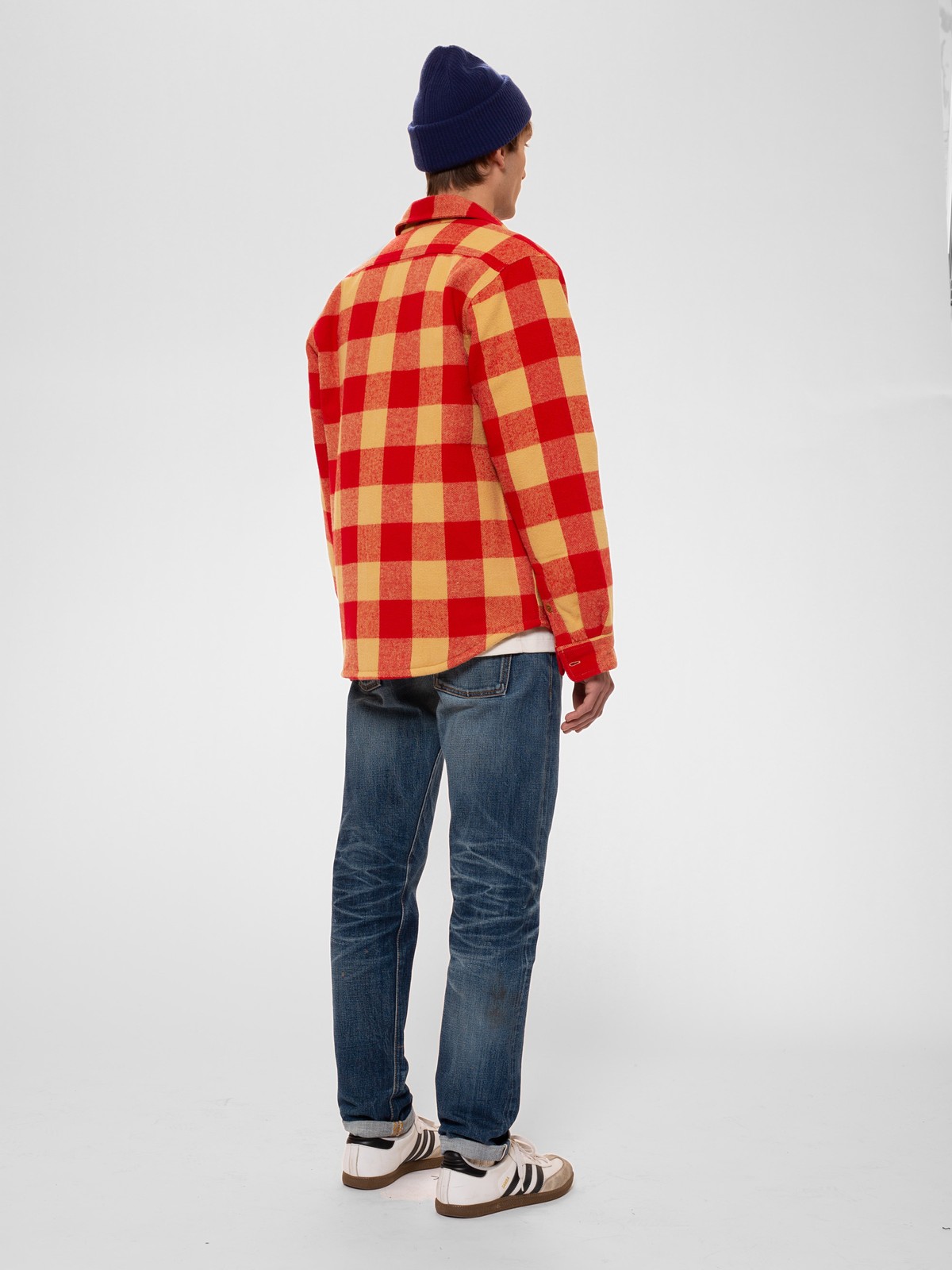 Glenn Padded Check Shirt Red | Nudie Jeans | Create Tomorrow's Vintage