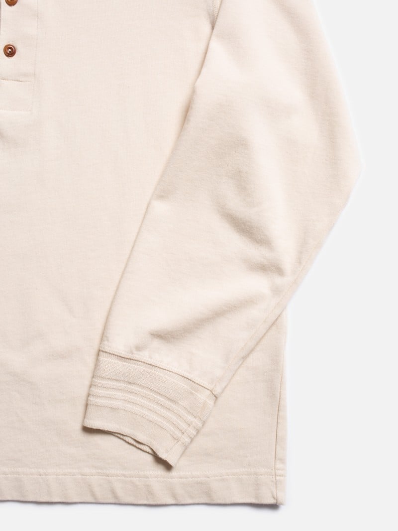 LS Henley Ecru | Nudie Jeans | Create tomorrow's vintage | Organic cotton