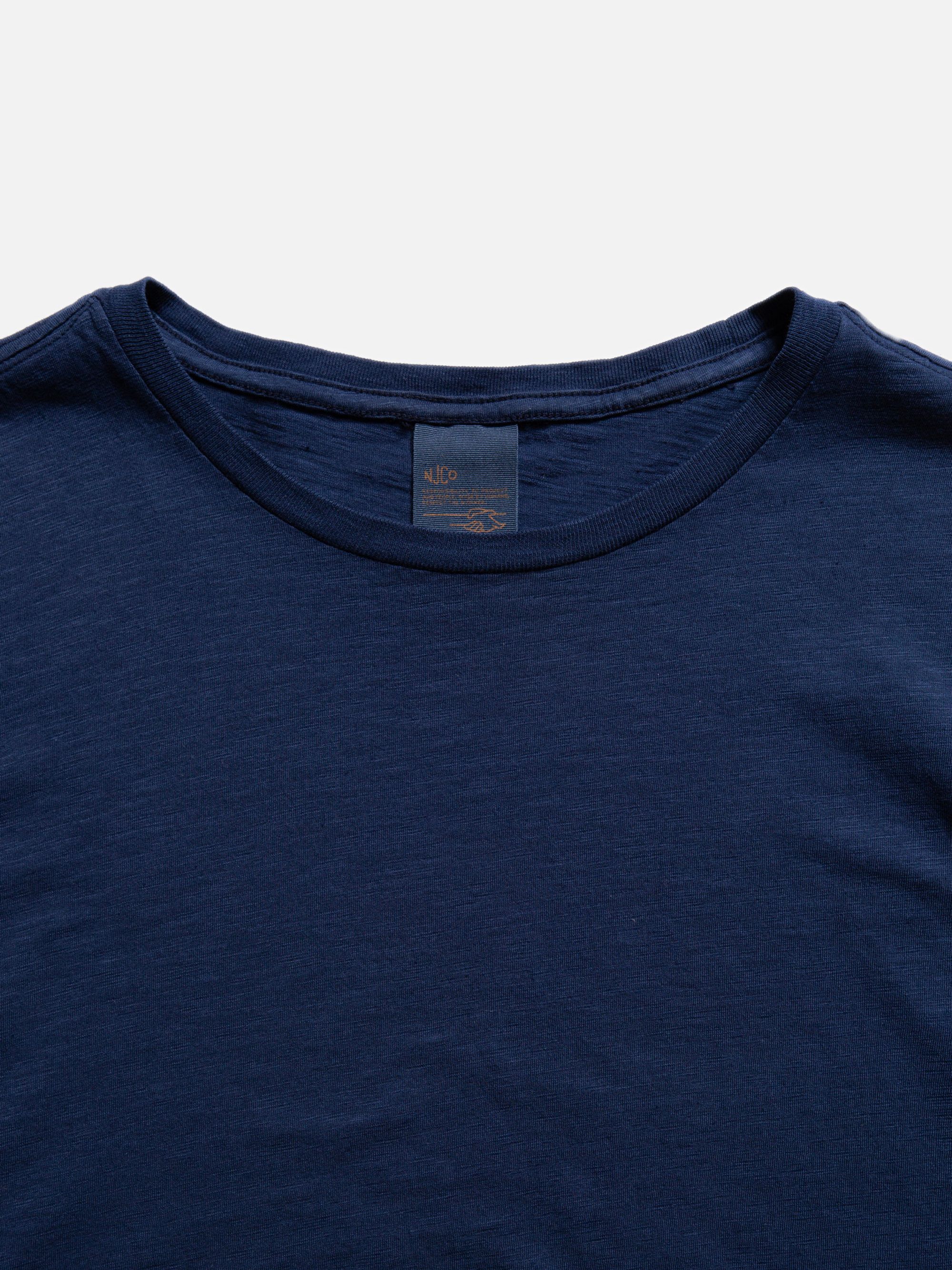 Roffe Slub T-shirt French Blue