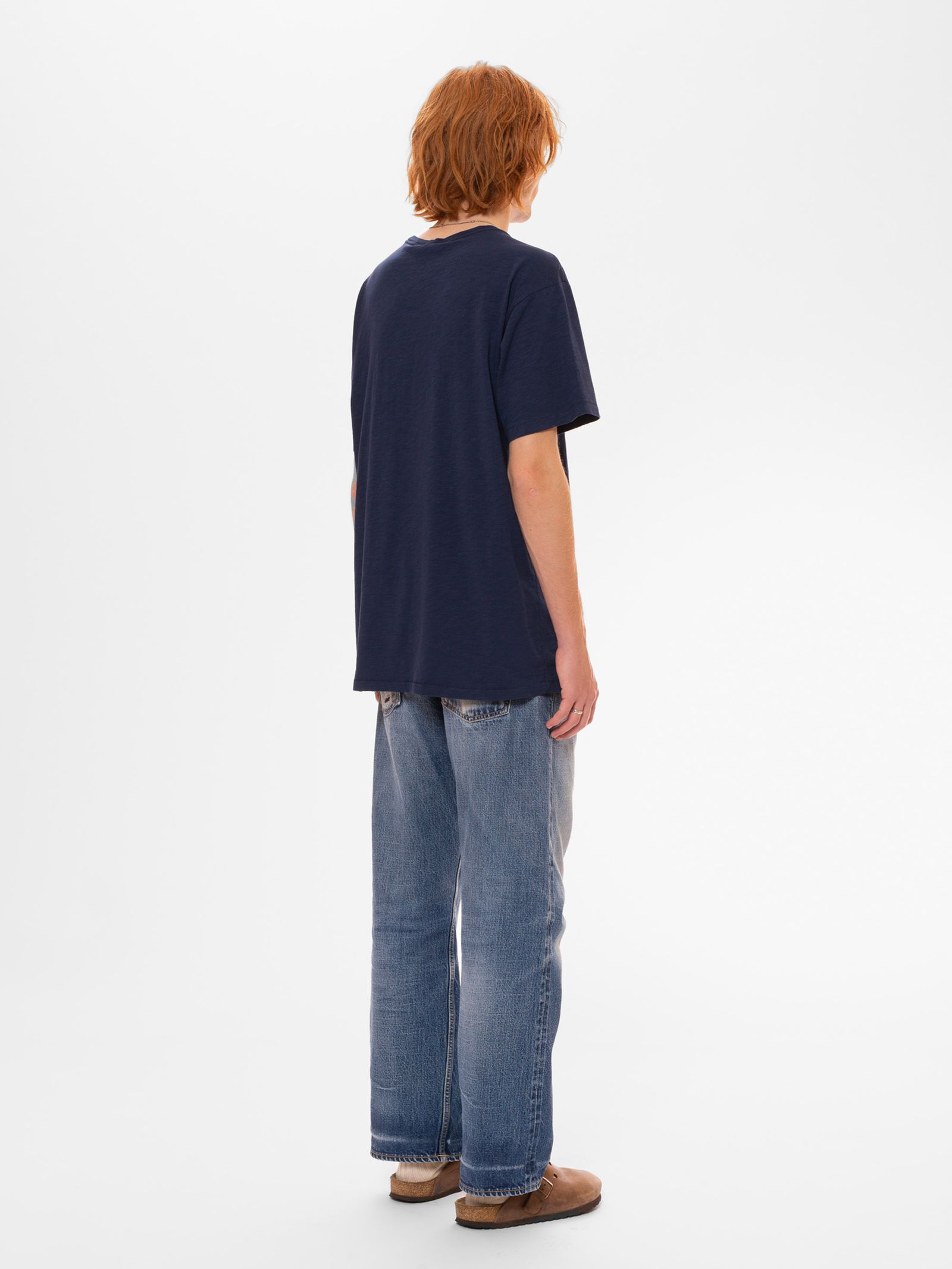 Roffe Slub T-shirt French Blue | Nudie Jeans | Create Tomorrow's Vintage