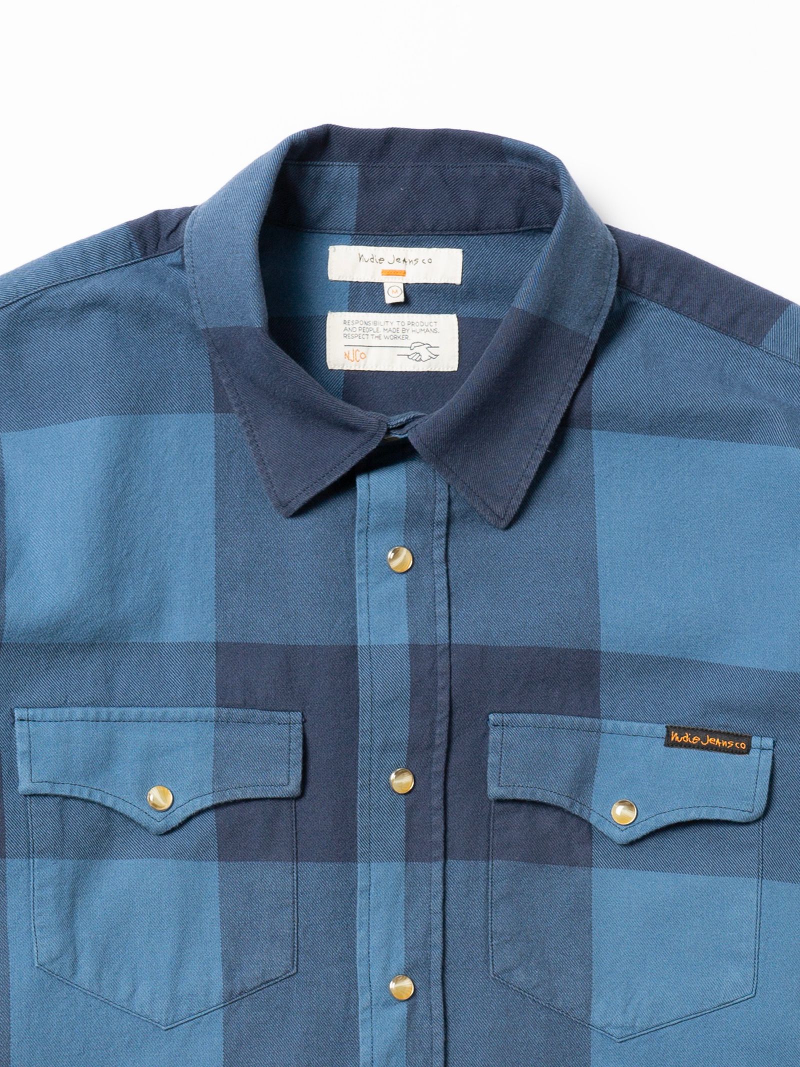 George Flannel Shirt Blue | Nudie Jeans | Create Tomorrow's Vintage