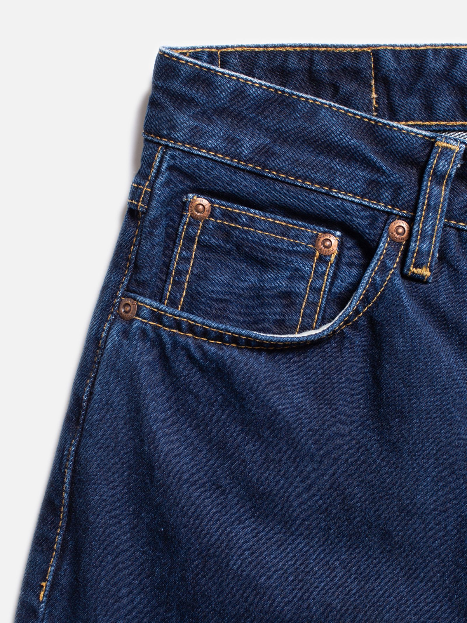 Clean Eileen Indigo Dipped loose wide-leg jeans | Nudie Jeans