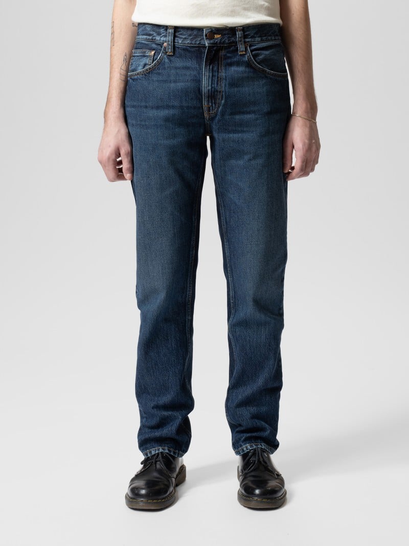 Gritty Jackson Blue Soil regular straight jeans | Nudie Jeans