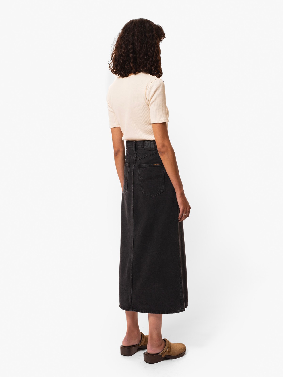 Anna Denim Skirt Black | Nudie Jeans | Create Tomorrow's Vintage