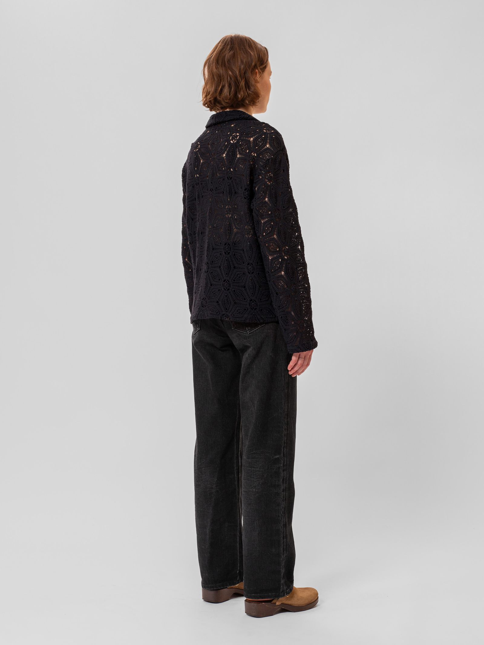 Anita Crochet Cardigan Black | Nudie Jeans | Create Tomorrow's Vintage