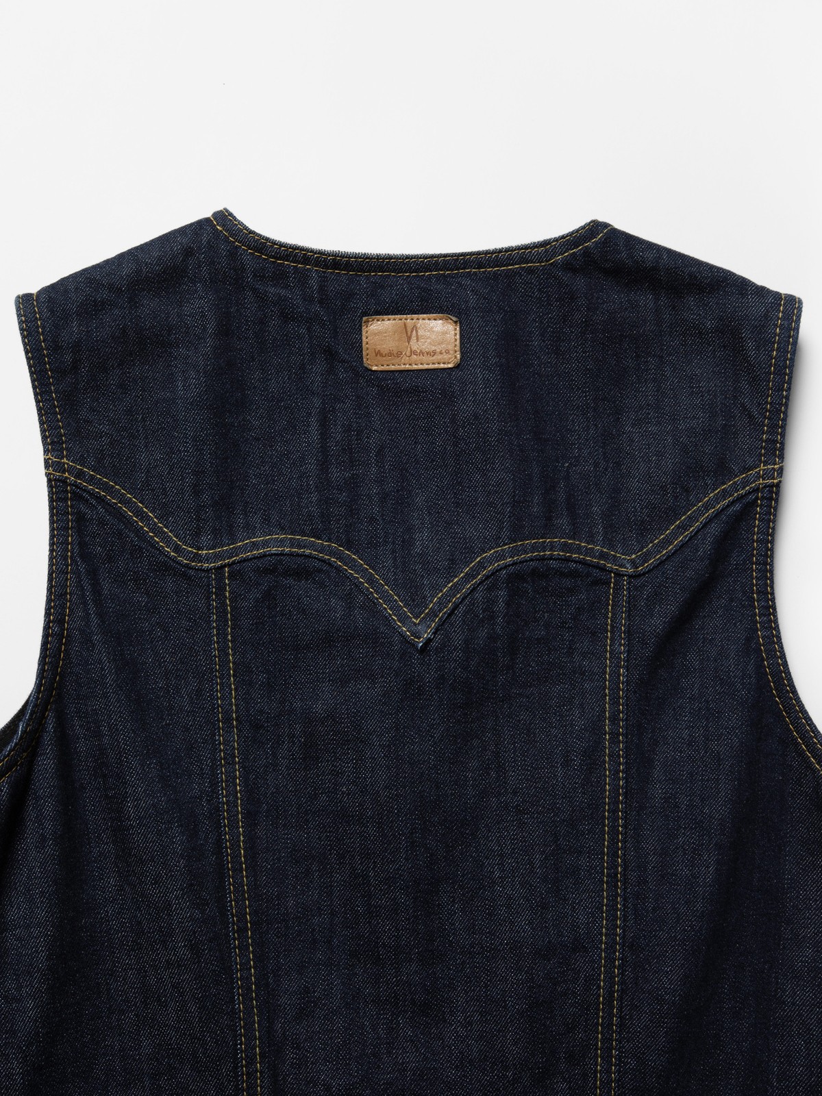 Ina Denim Dress One Wash Dark Blue cotton dress | Nudie Jeans