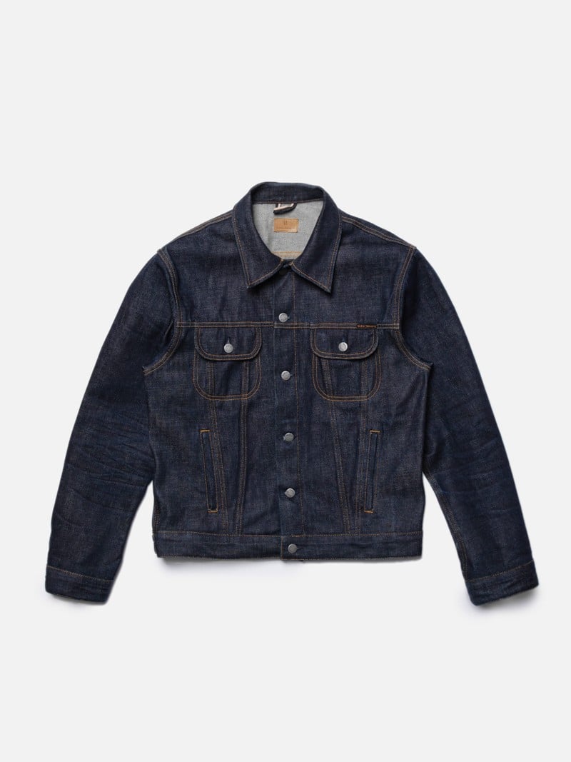 Danny Ace Selvage Denim Jacket Dry Blue | Nudie Jeans | Create tomorrow ...