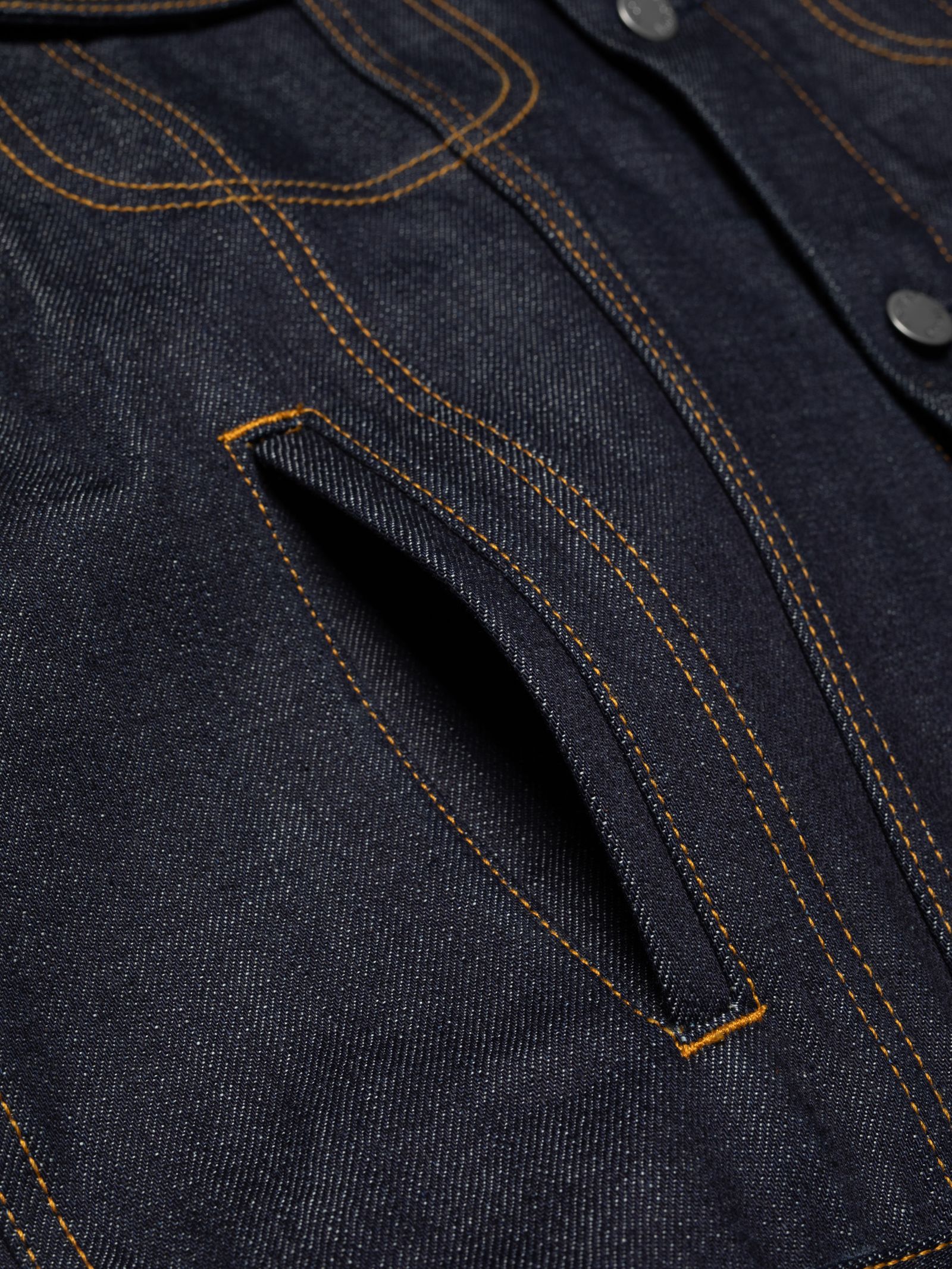 Danny Ace Selvage Denim Jacket Dry Blue | Nudie Jeans