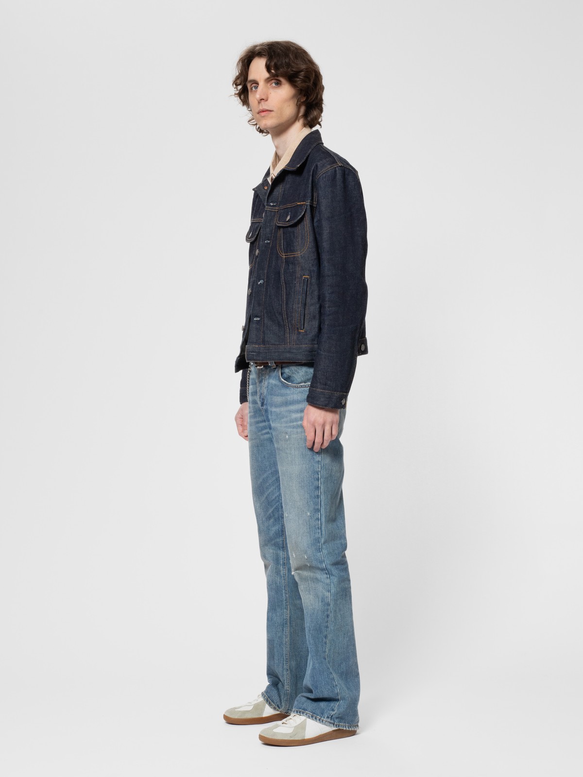 Danny Ace Selvage Denim Jacket Dry Blue