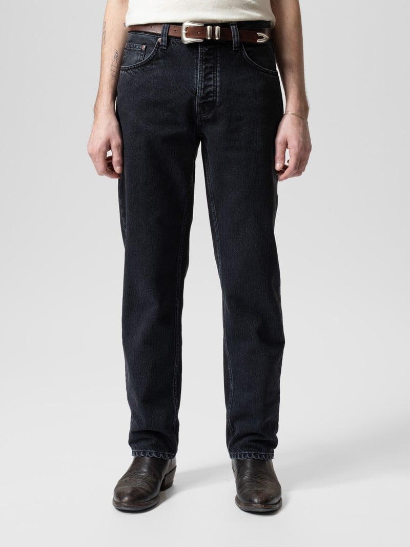 Rad Rufus Black Vintage regular straight jeans | Nudie Jeans