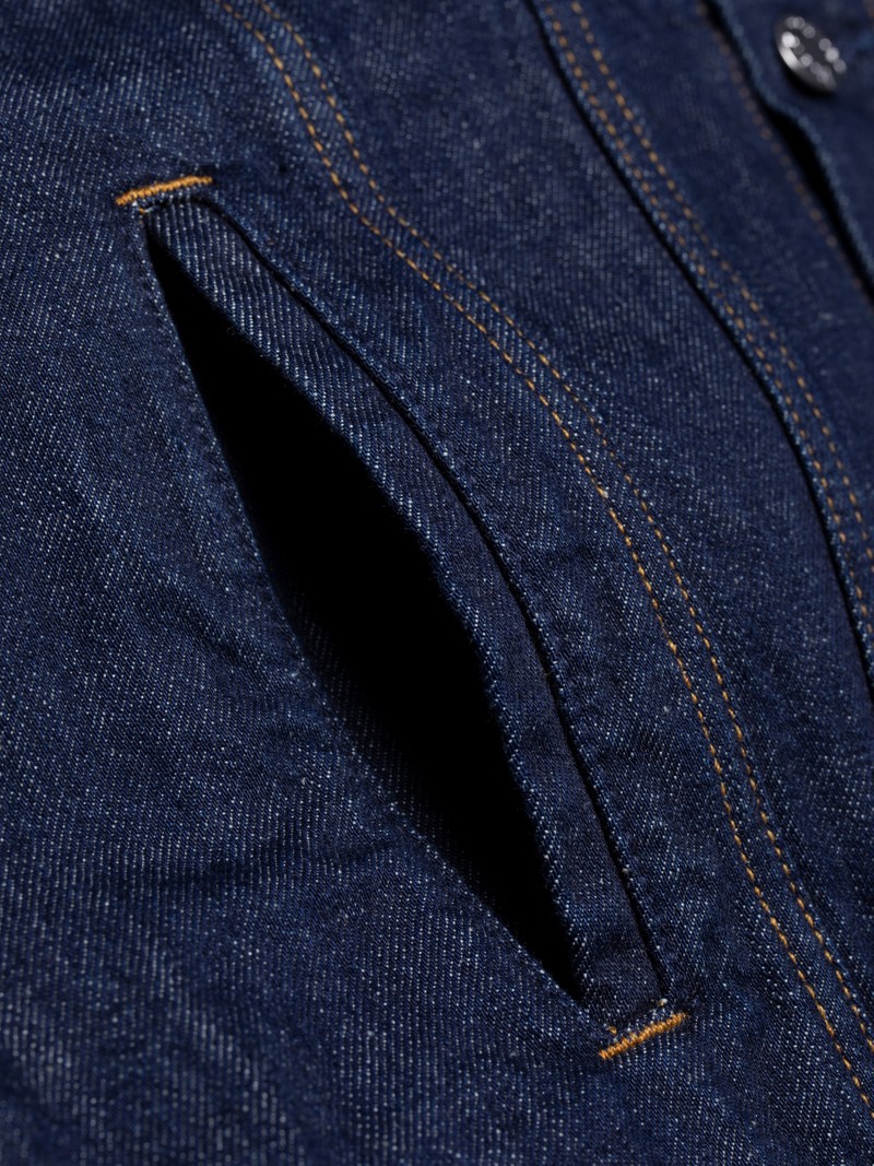 Danny 40s Redcast Denim Jacket Dark Blue | Nudie Jeans | Create ...