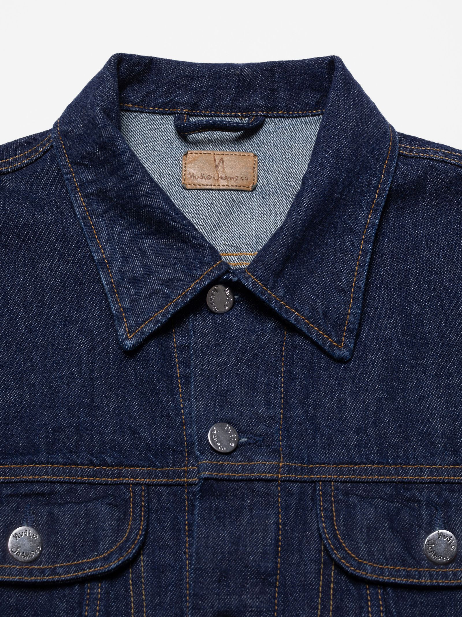 Danny 40s Redcast Denim Jacket Dark Blue | Nudie Jeans | Create ...