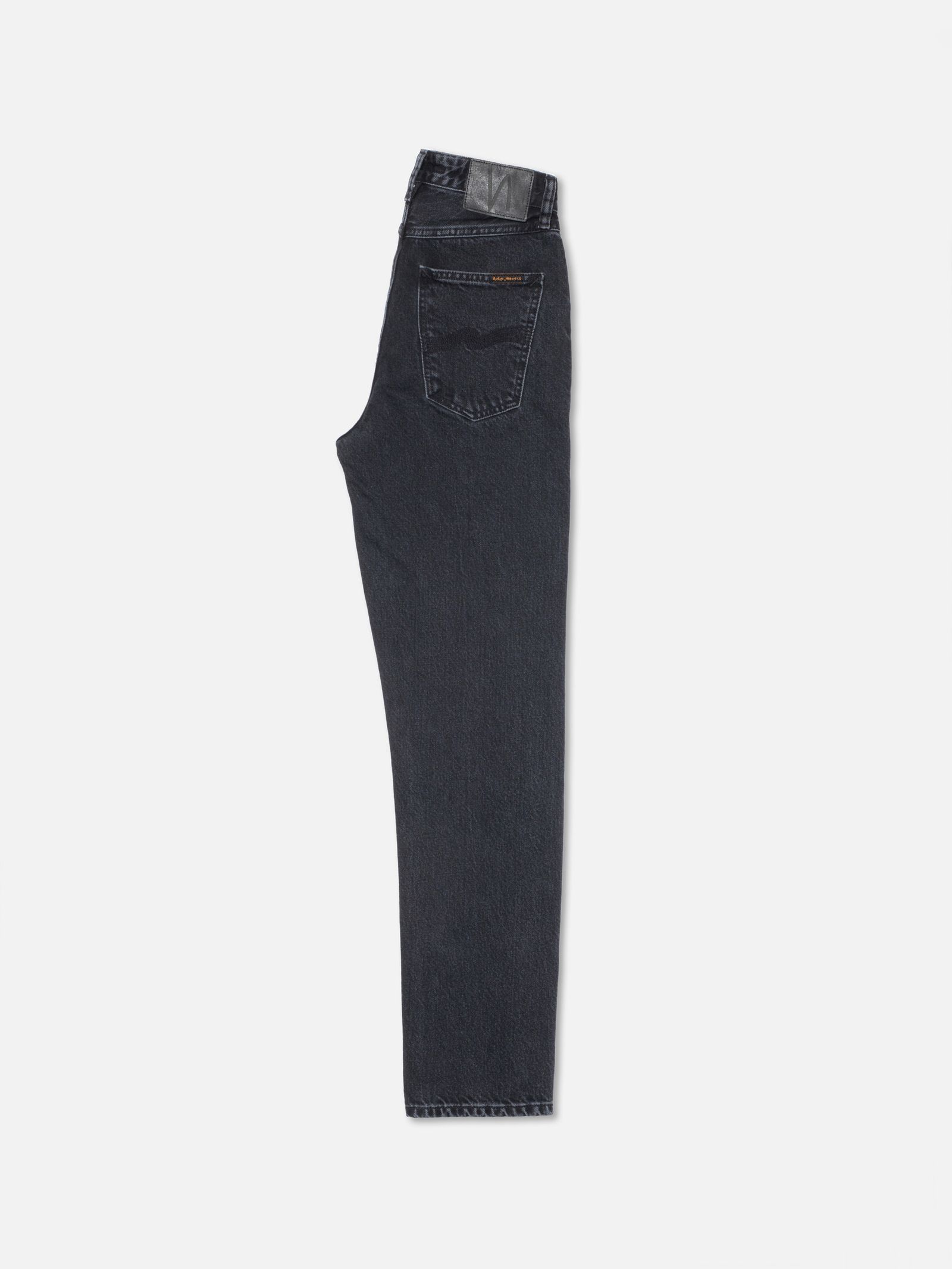 Lofty Lo Black Vintage regular straight jeans | Nudie Jeans