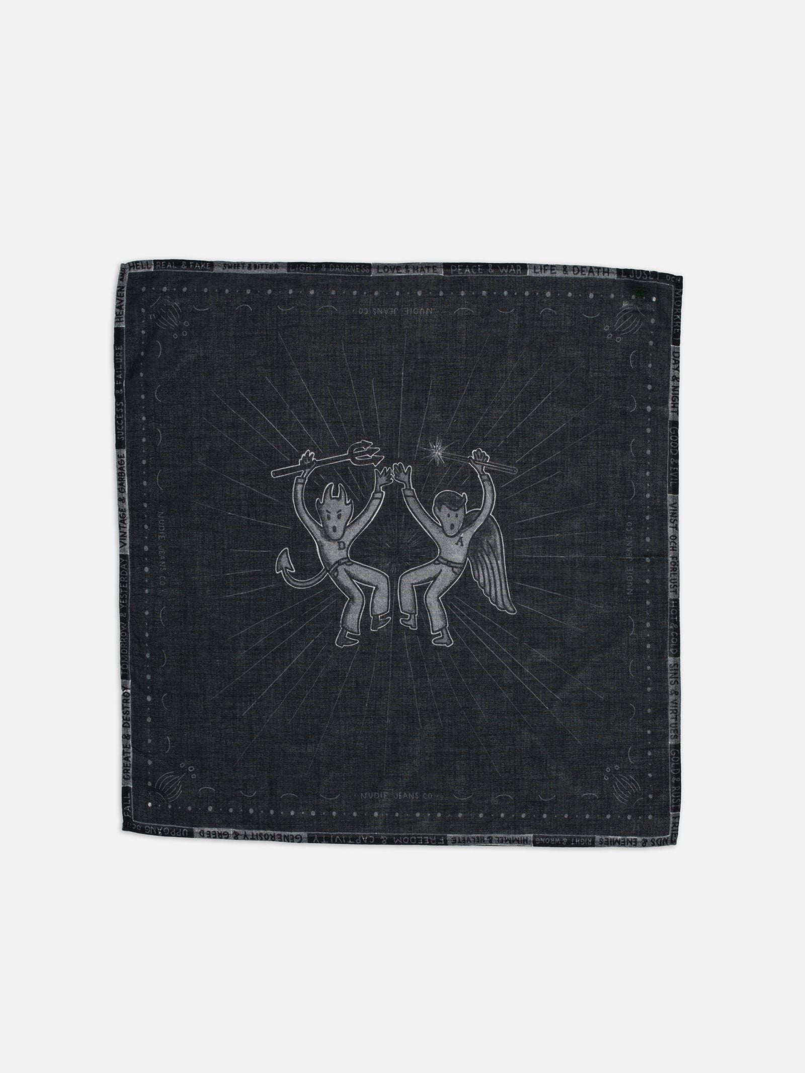 Ingrid Bandana Counterpoints Black | Nudie Jeans | Create tomorrow's ...