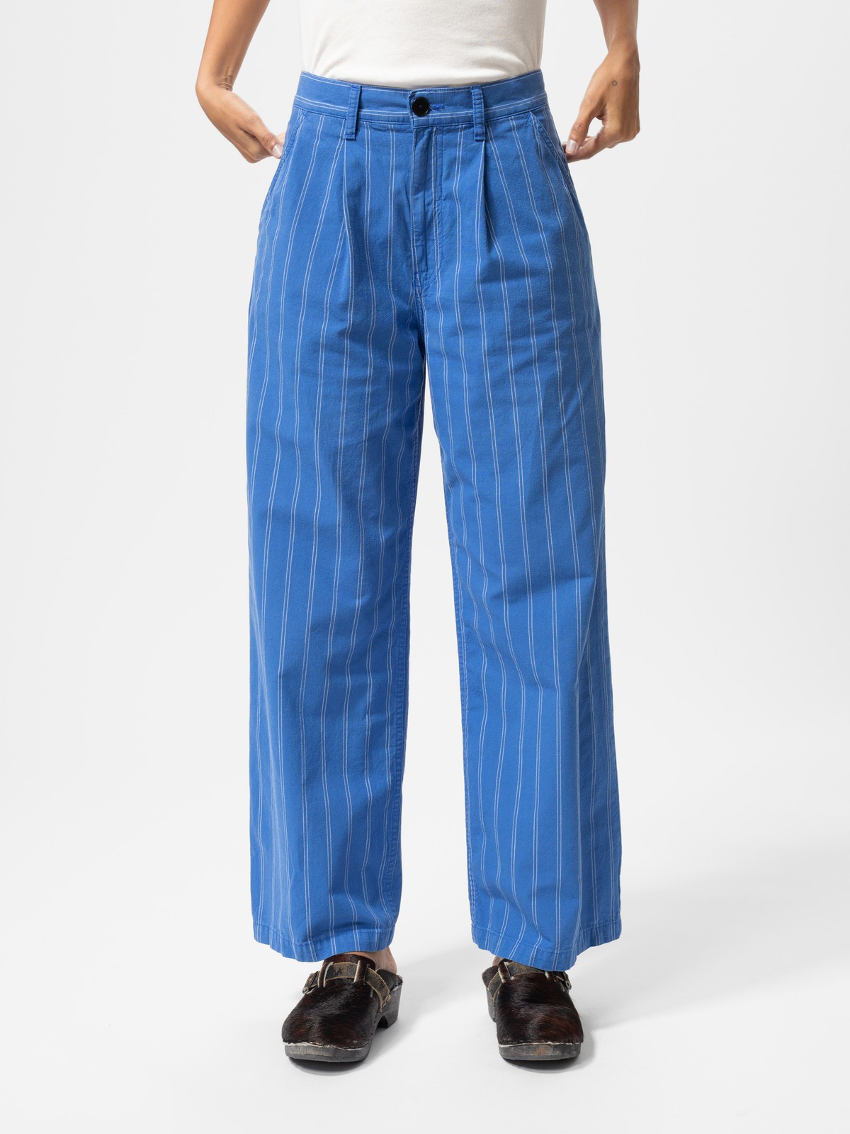 Gullan Striped Workwear Pants | Nudie Jeans | Create Tomorrow's Vintage
