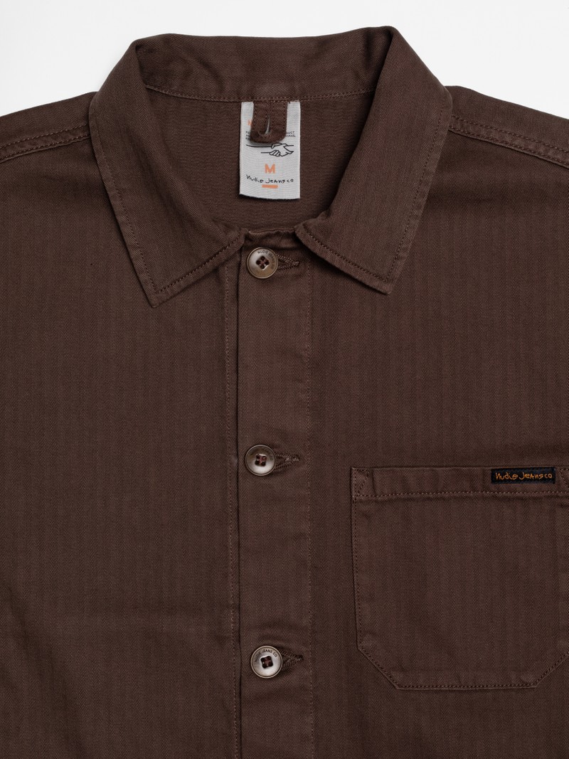 Buddy Herringbone Chore Jacket Walnut