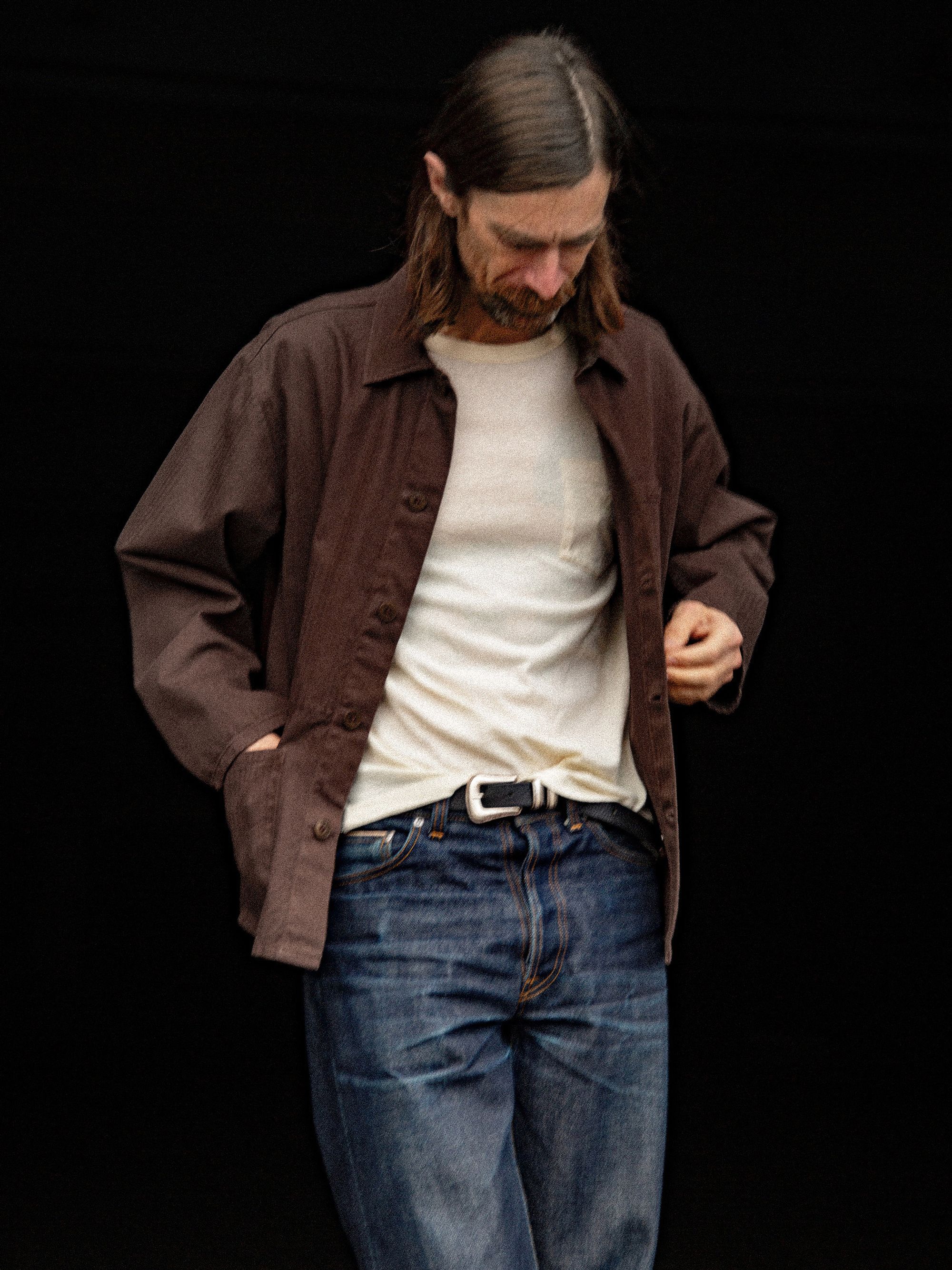 Buddy Herringbone Chore Jacket Walnut