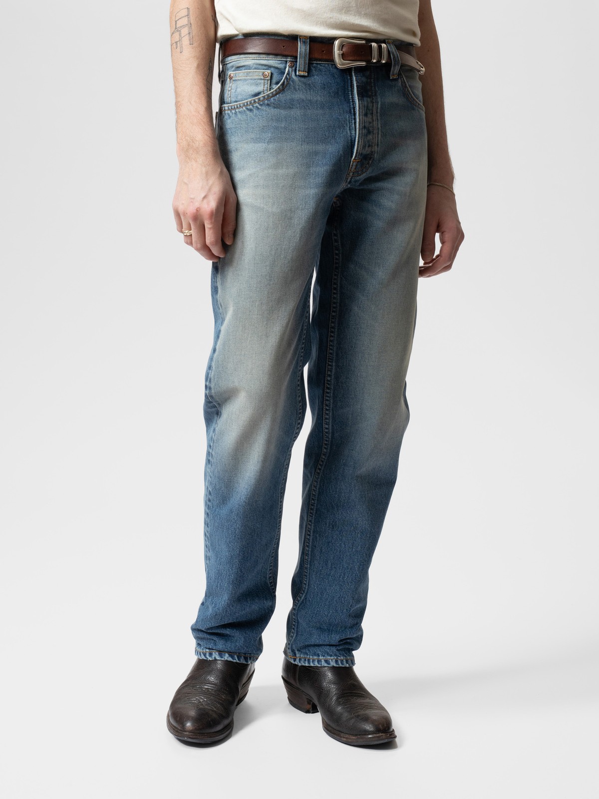 Rad Rufus Summer Shadow regular straight jeans | Nudie Jeans