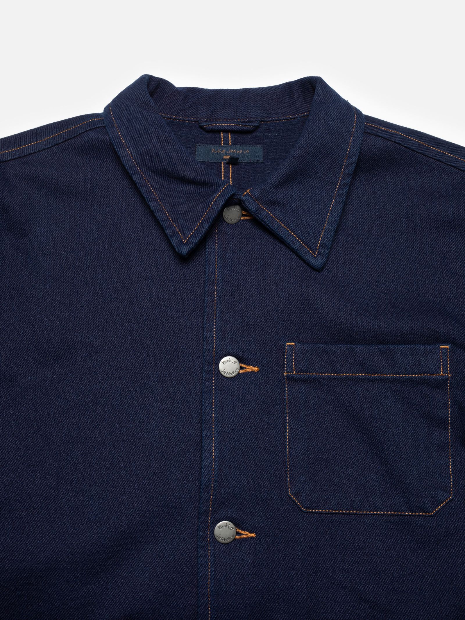 Barney Indigo Workwear Jacket Dark Blue | Nudie Jeans | Create tomorrow ...