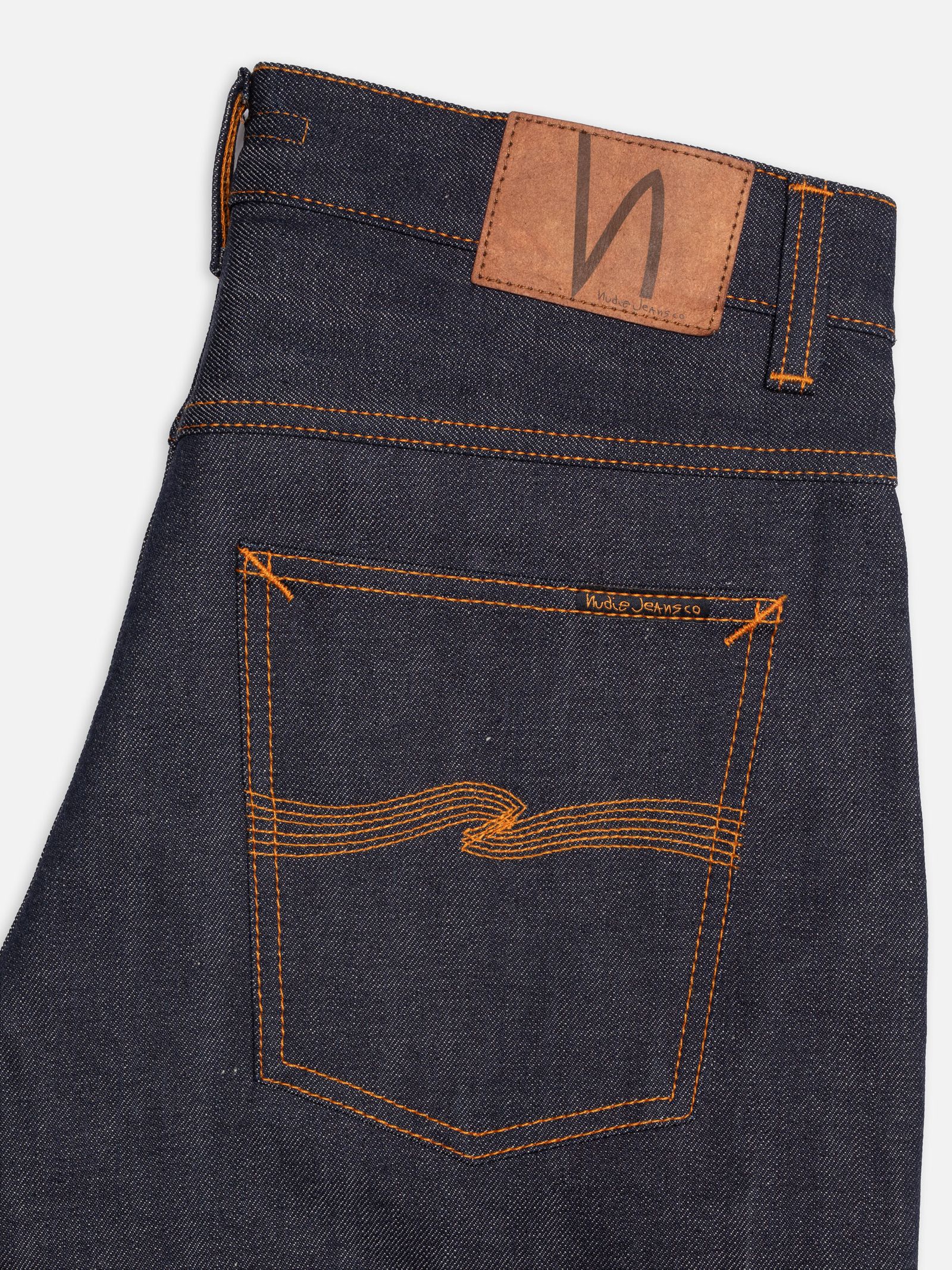 Loud Larry Dry Selvage loose wide-leg jeans | Nudie Jeans