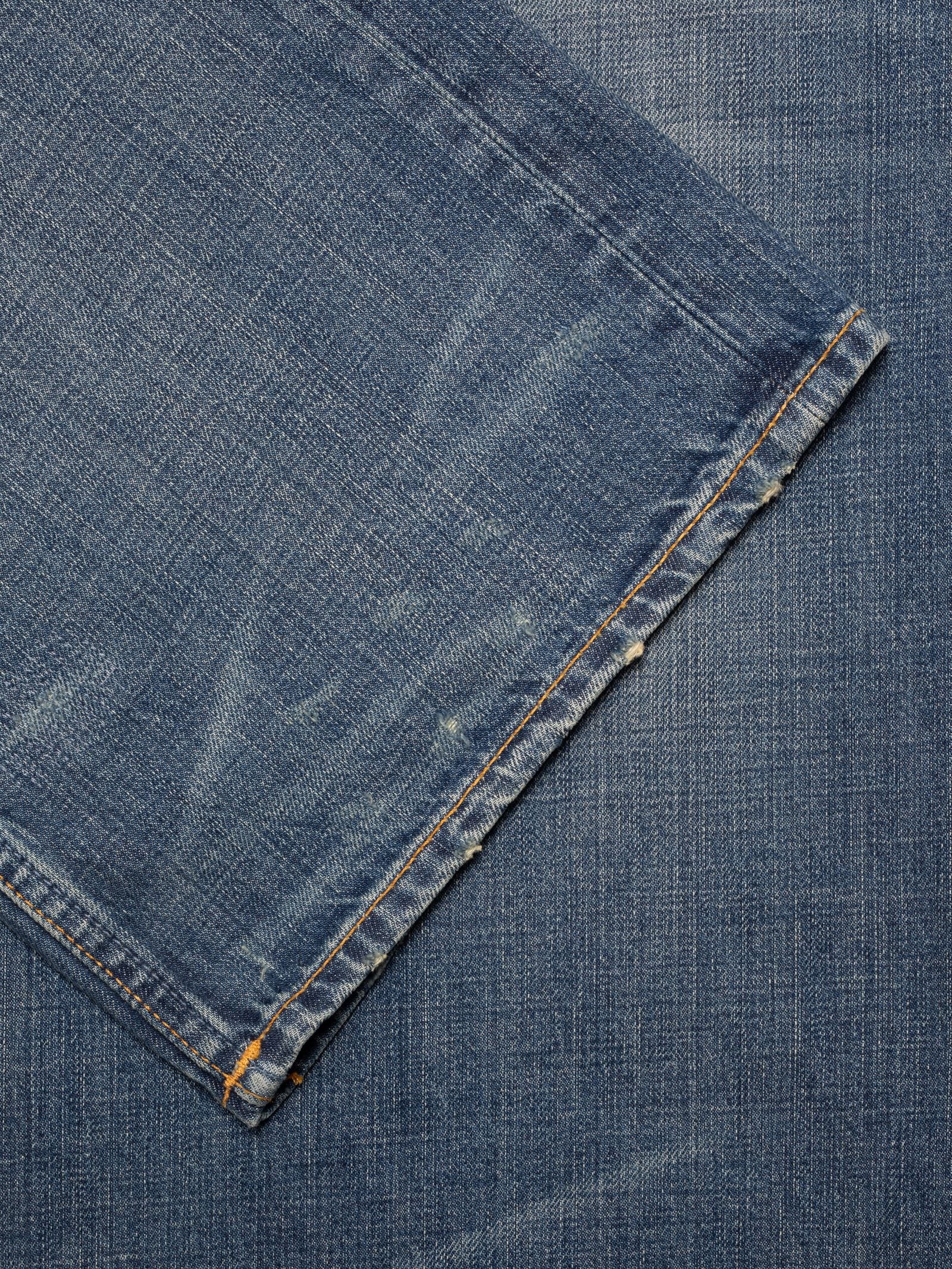 Loud Larry Blue Ice loose wide-leg jeans | Nudie Jeans