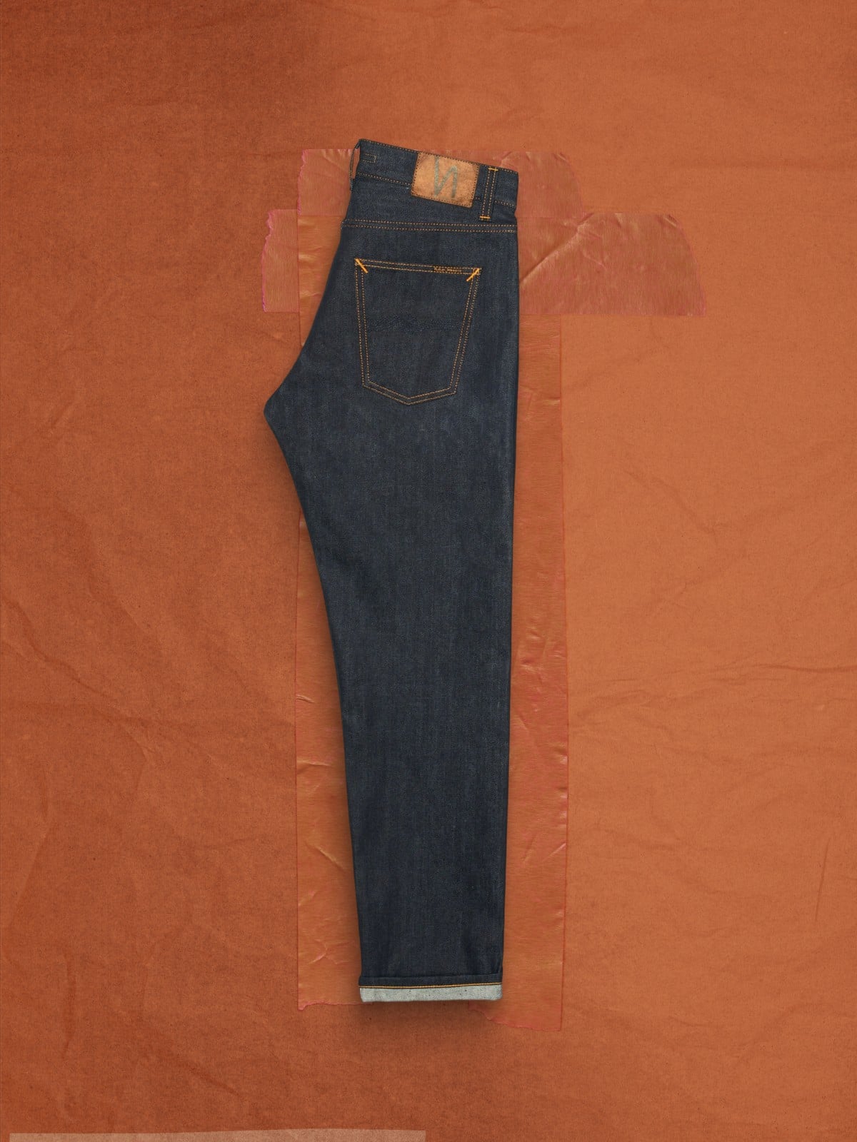 Steady Eddie II Dry Dusk Selvage tapered jeans | Nudie Jeans