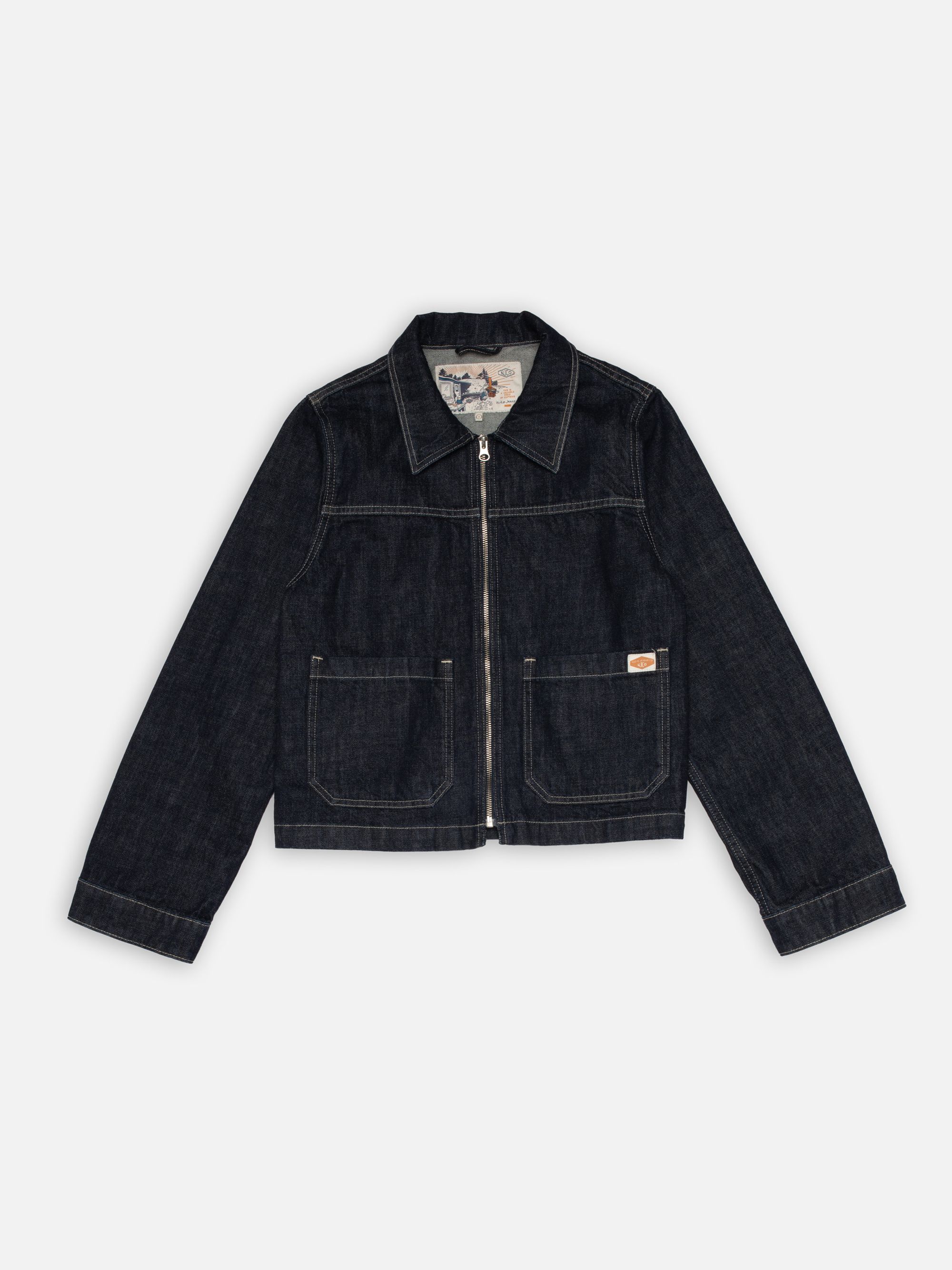 Anja Workwear Denim Jacket Dark Blue