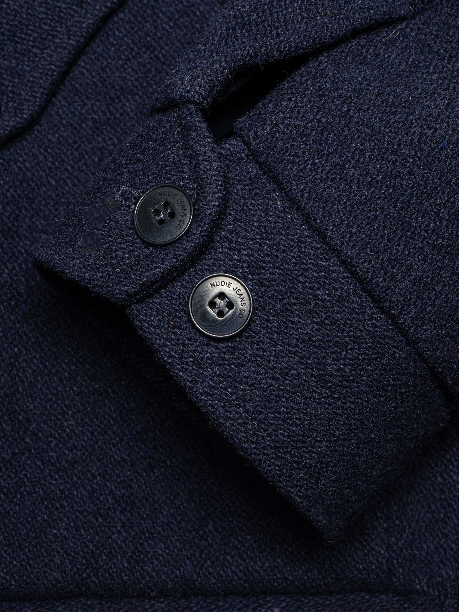 Blake Wool Zip Jacket Blueberry regular jacket | Nudie Jeans