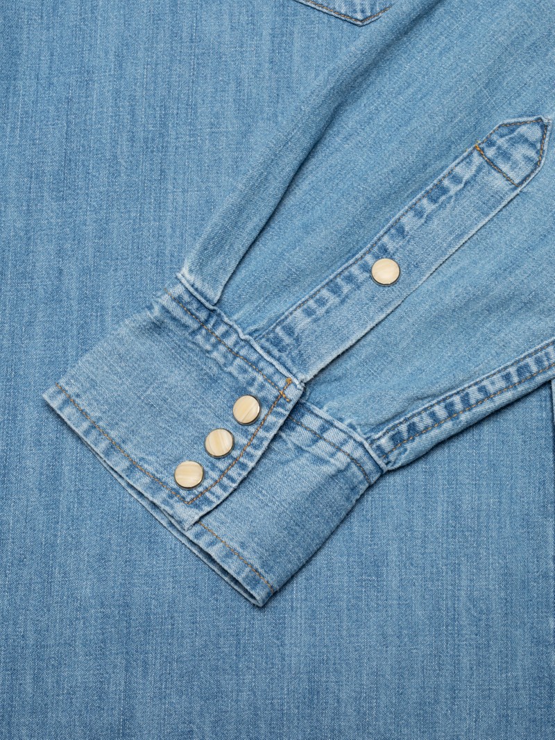 Gunnar Light Used Denim Shirt Light Blue | Nudie Jeans | Create ...