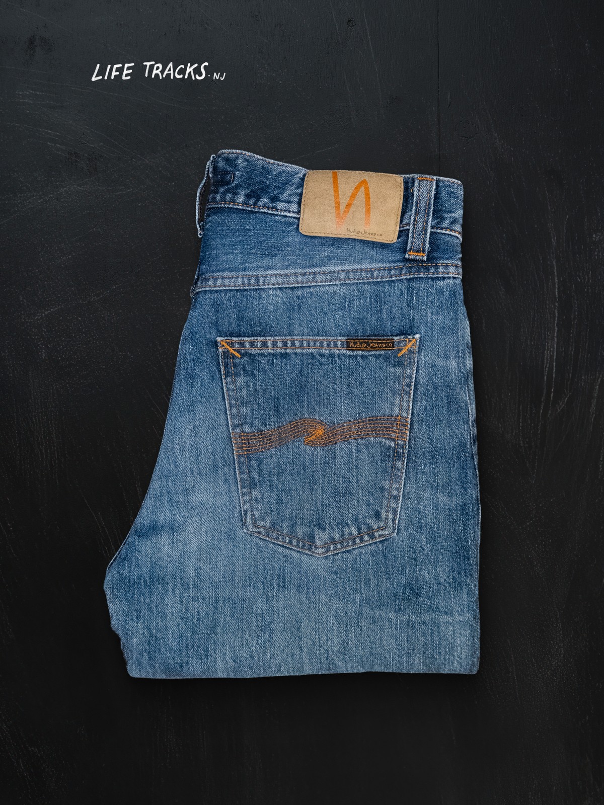 Steady Eddie II Raw Tracks tapered jeans | Nudie Jeans