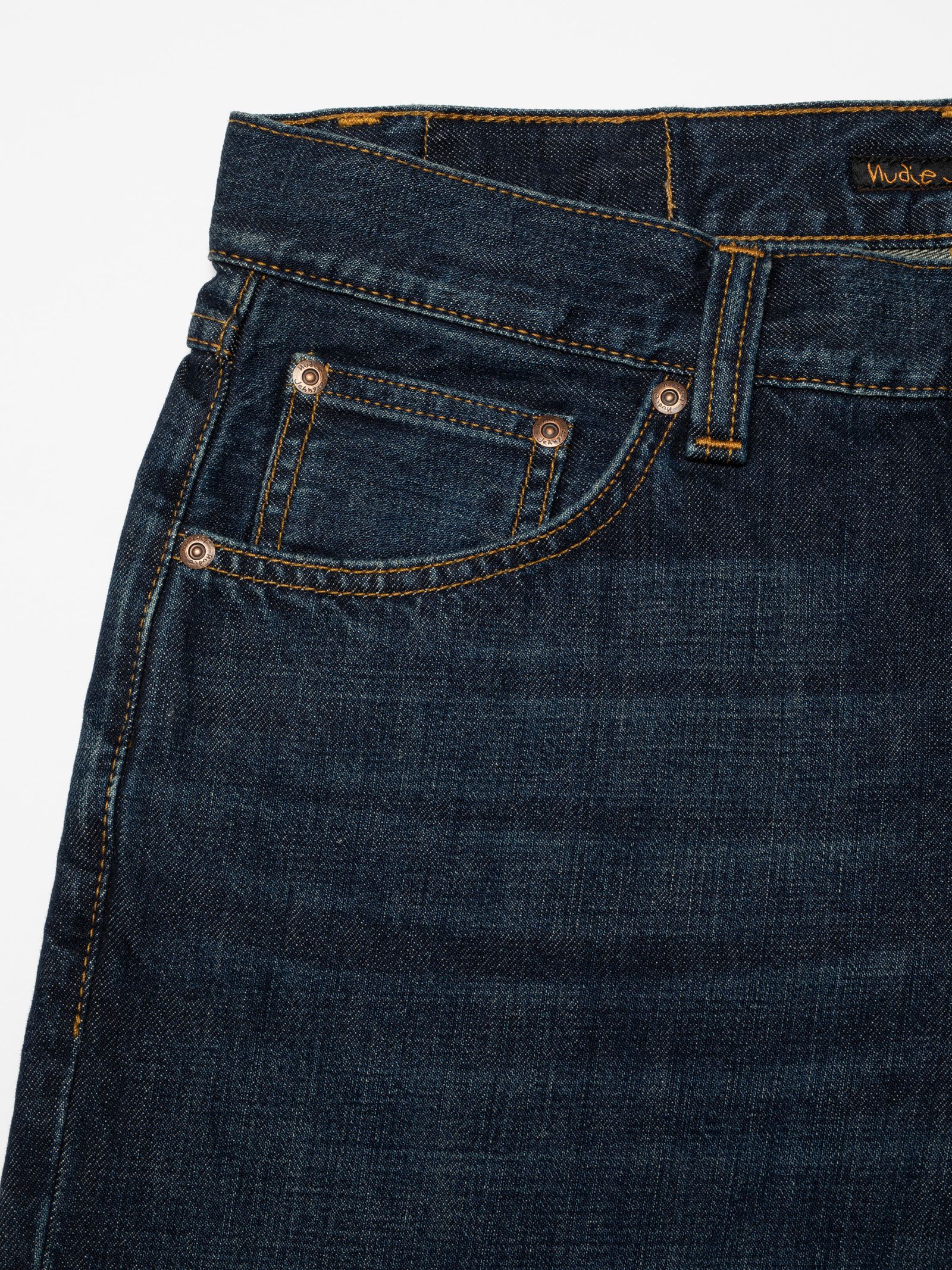 Gritty Jackson Aged Indigo straight-leg jeans | Nudie Jeans