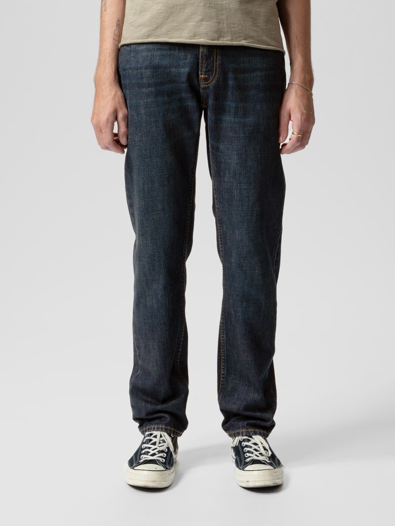 Gritty Jackson Aged Indigo straight-leg jeans | Nudie Jeans