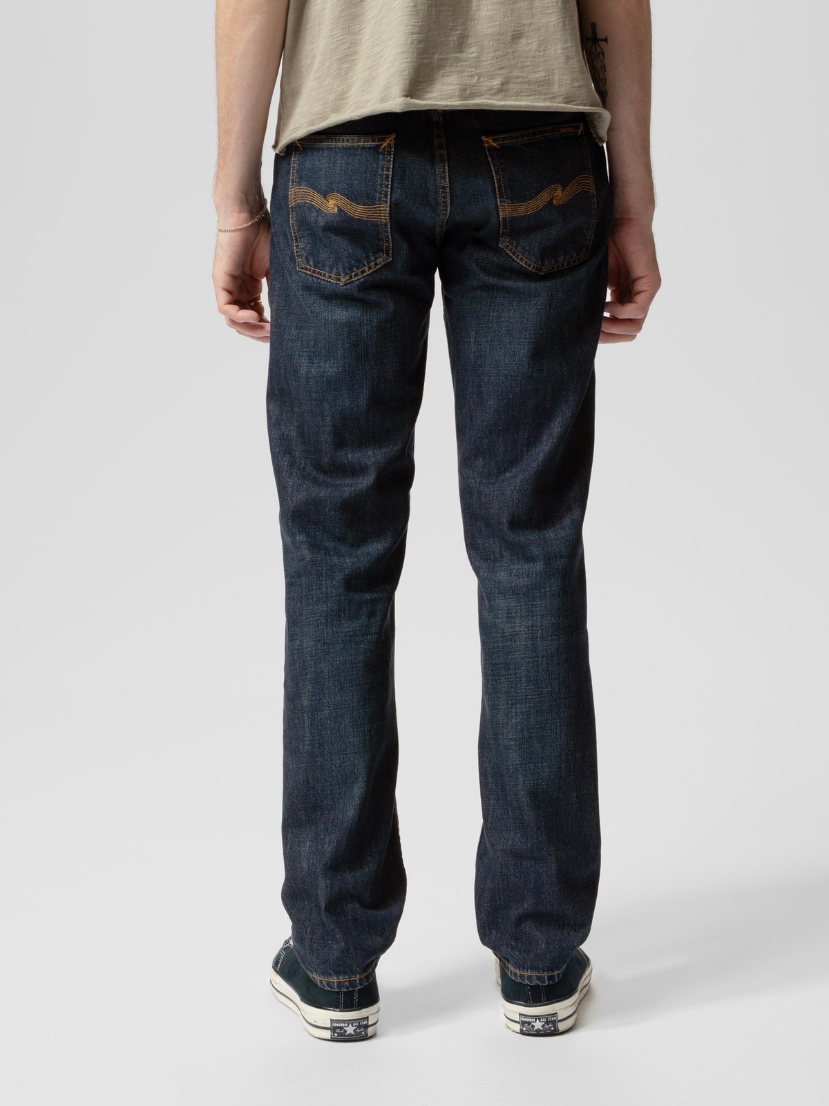 Gritty Jackson Aged Indigo straight-leg jeans | Nudie Jeans