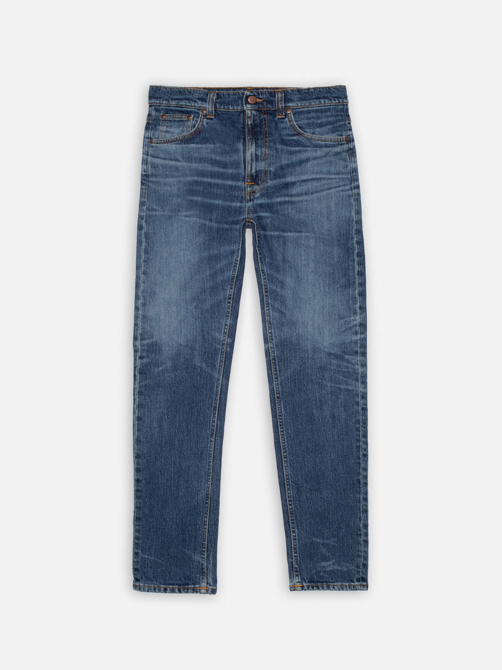 Solid Ollie Life Tracks slim straight jeans | Nudie Jeans