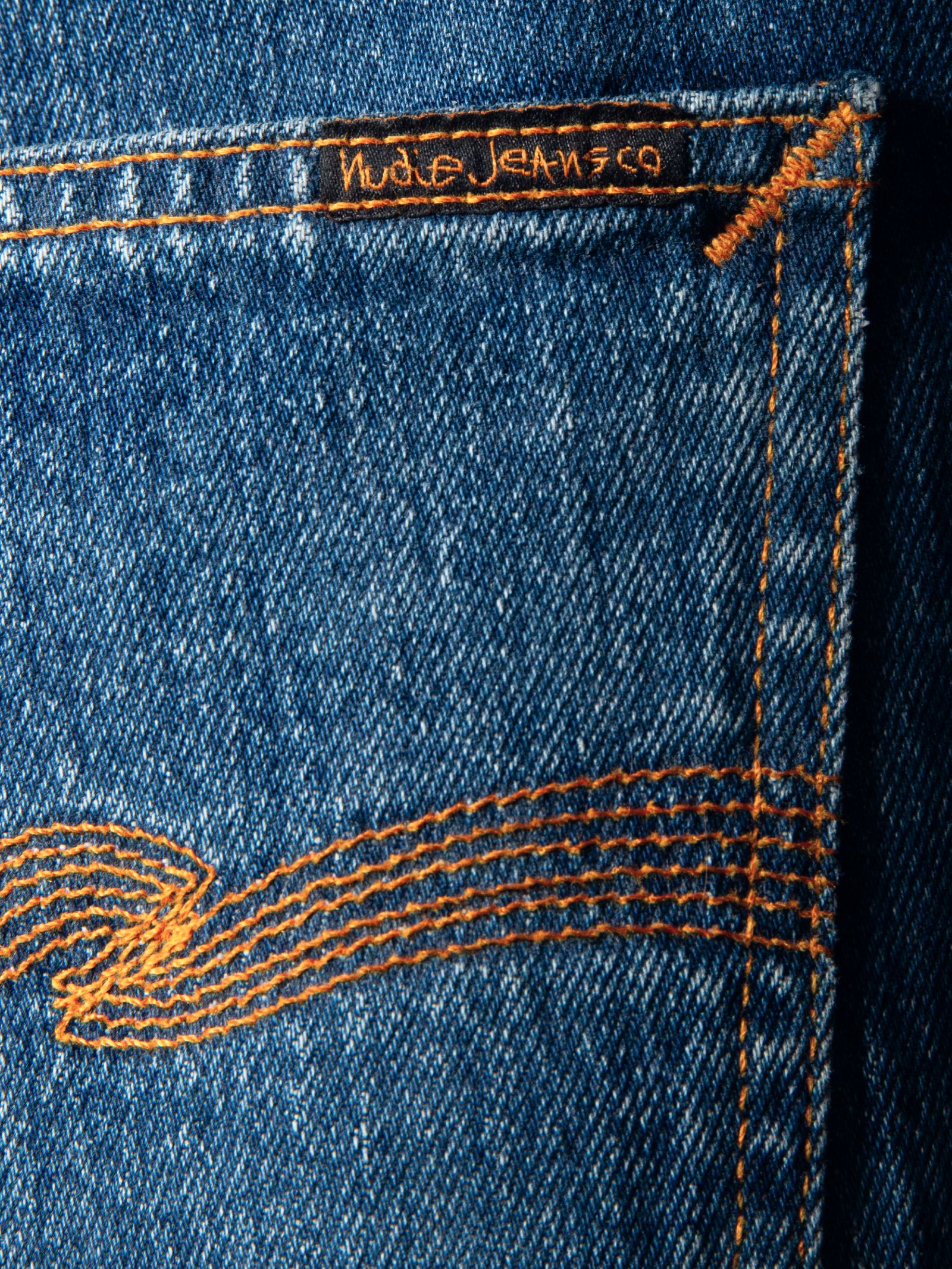 Solid Ollie Life Tracks slim straight jeans | Nudie Jeans