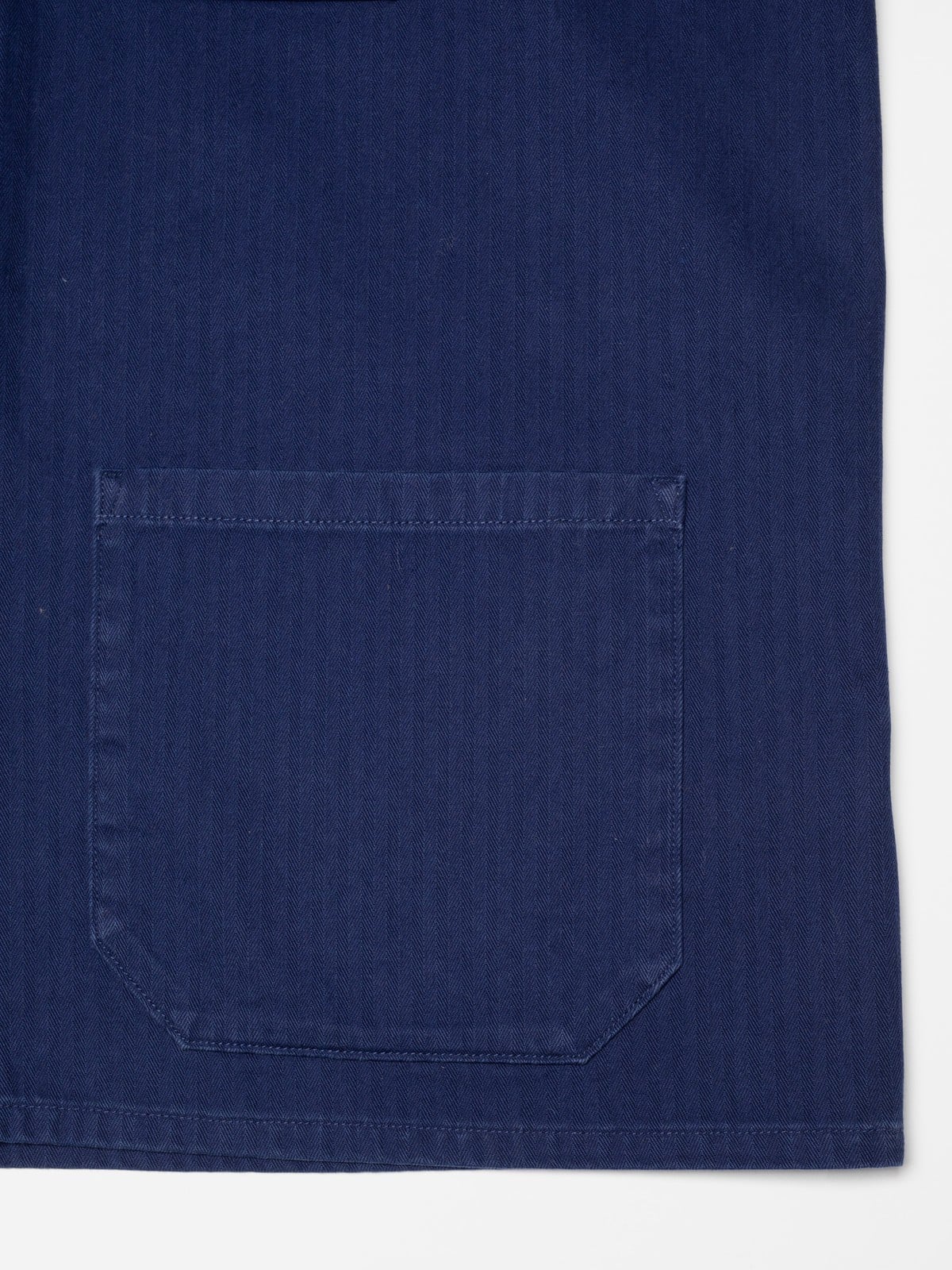 Buddy Chore Jacket Herringbone Deep Blue | Nudie Jeans